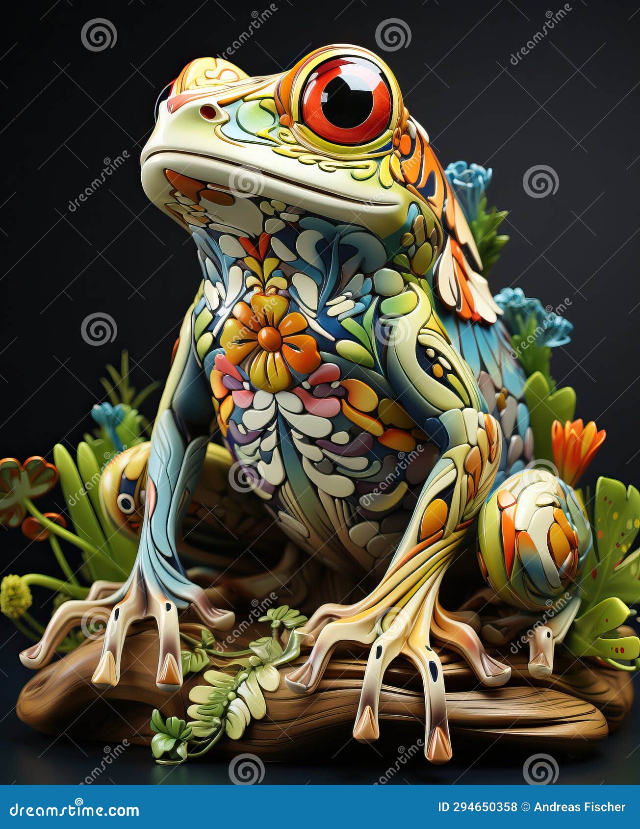 Creative Animal Concept, Creative Frog in Color. Stock Photo - Image of ...