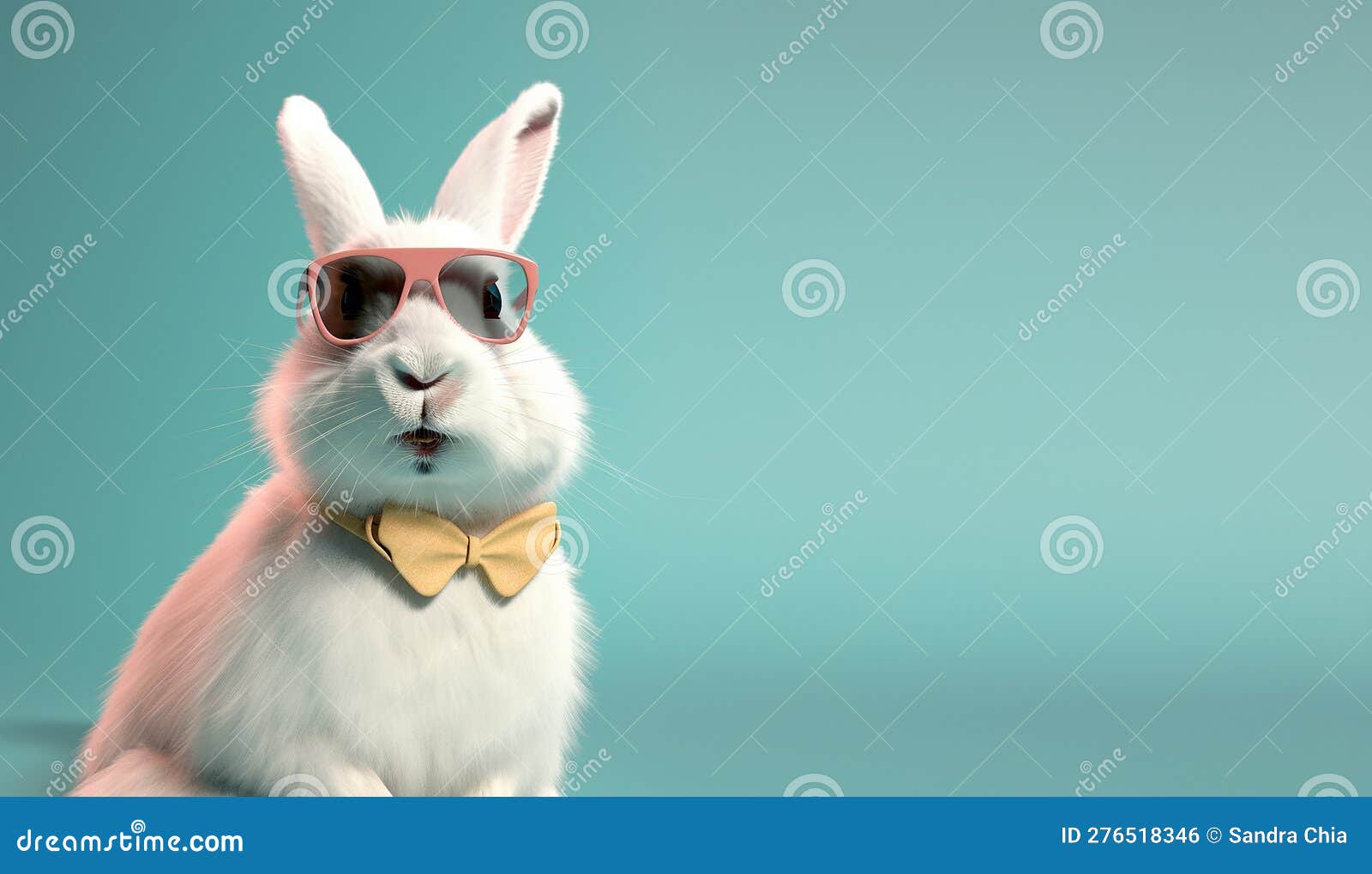 Creative Animal Concept. Rabbit Bunny in Sunglass Shade Glasses ...