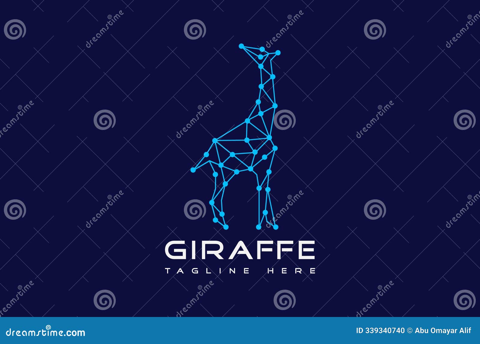 Creative Animal Technology Giraffe Tech Logo Design Vector Icon ...