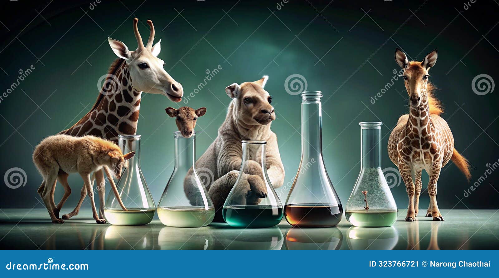 Creative Animals in Science Unique Conceptual Art for Advertising Space ...