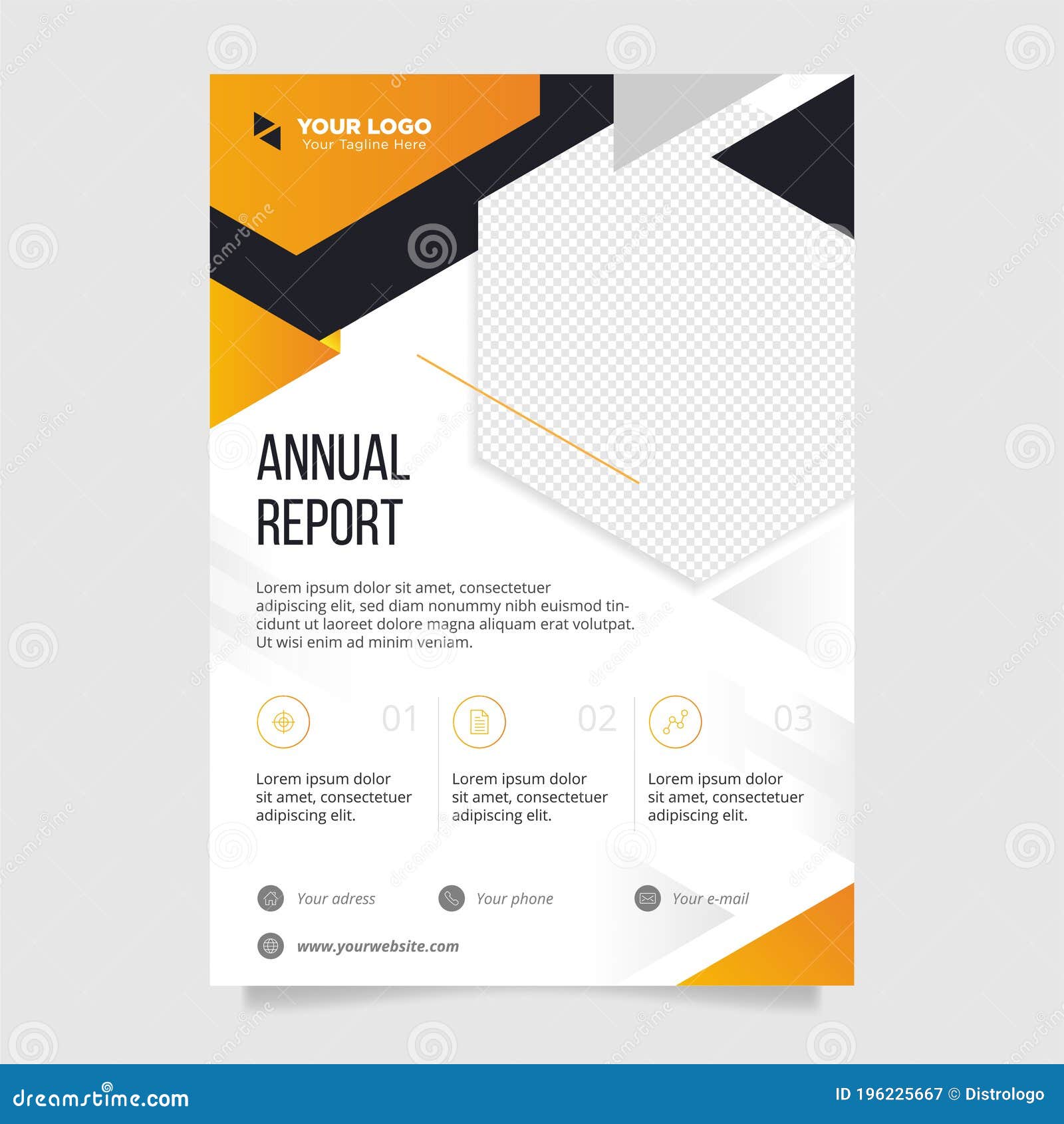 Creative Annual Report Design Template. Corporate Business Flyer ...