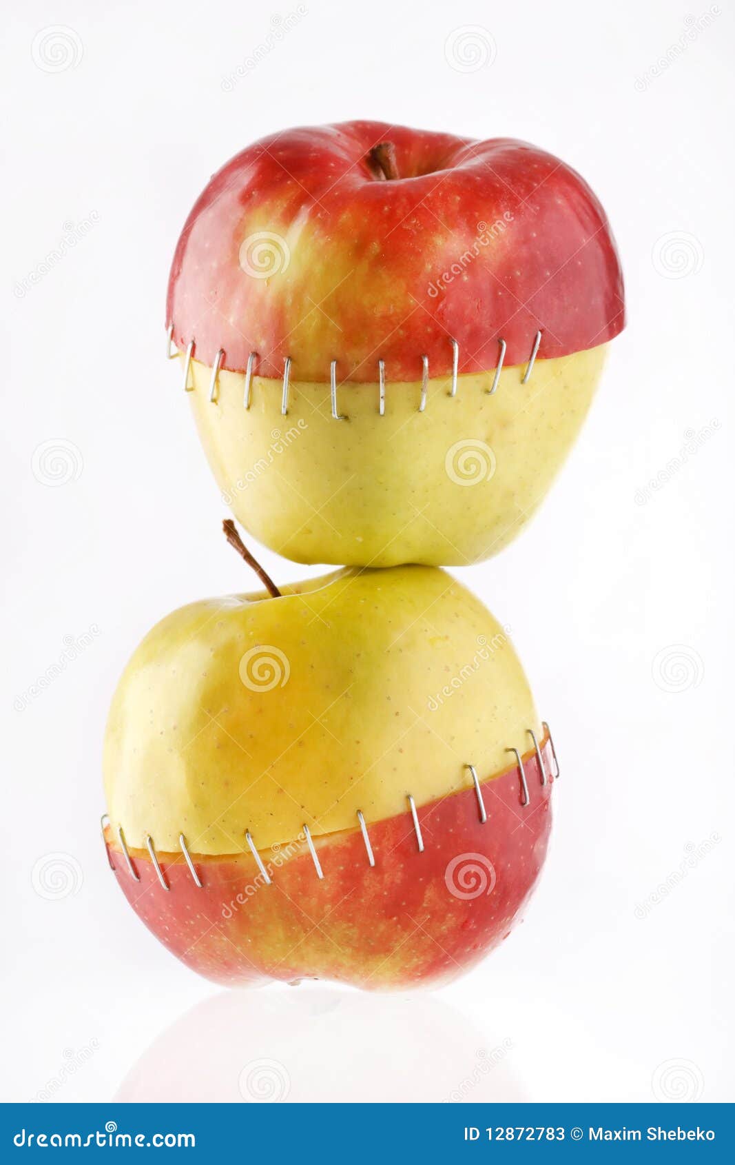 The creative apple stock image. Image of iron, fresh - 12872783