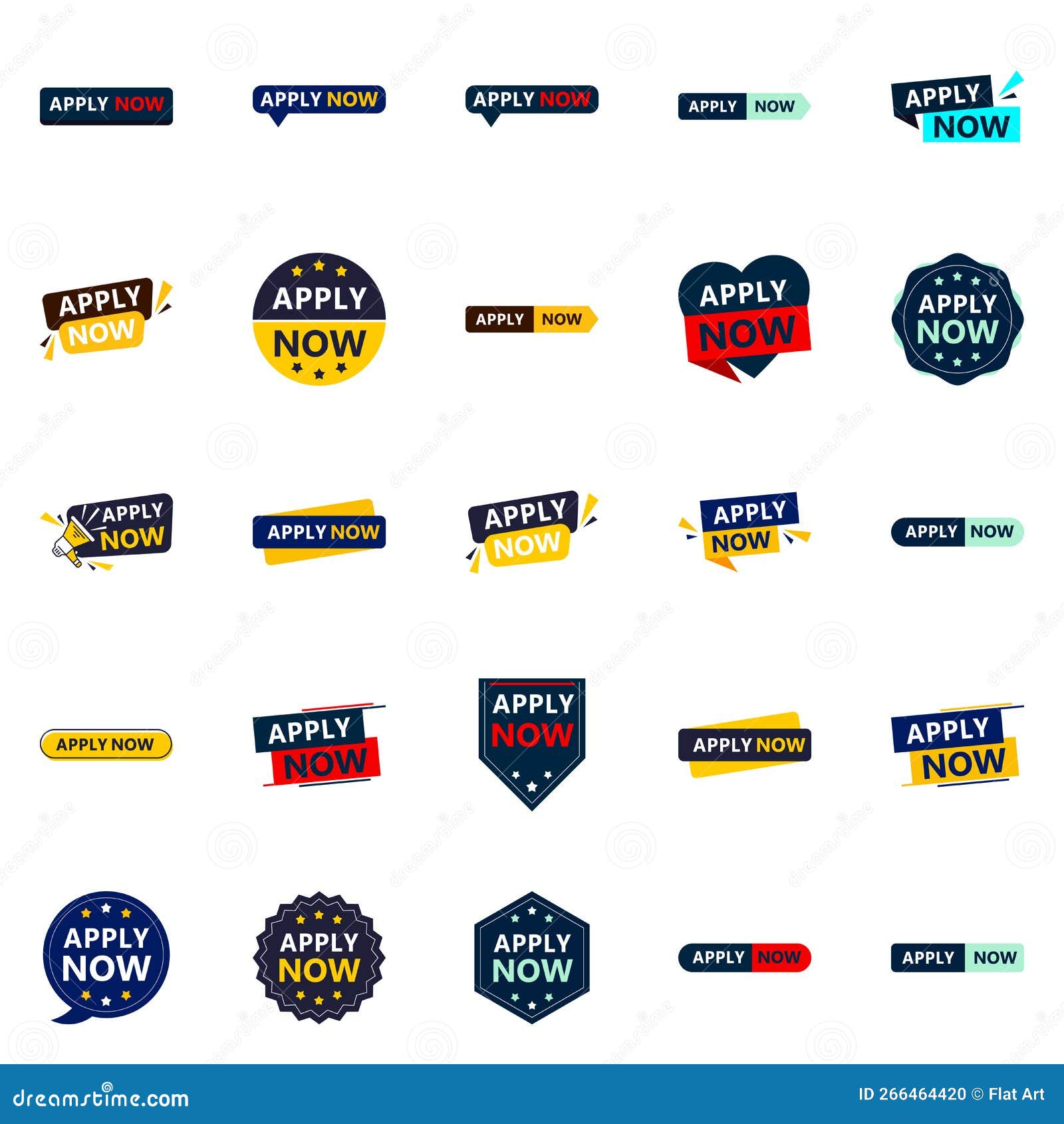 25 Creative Apply Now Banners To Help You Stand Out Stock Vector ...