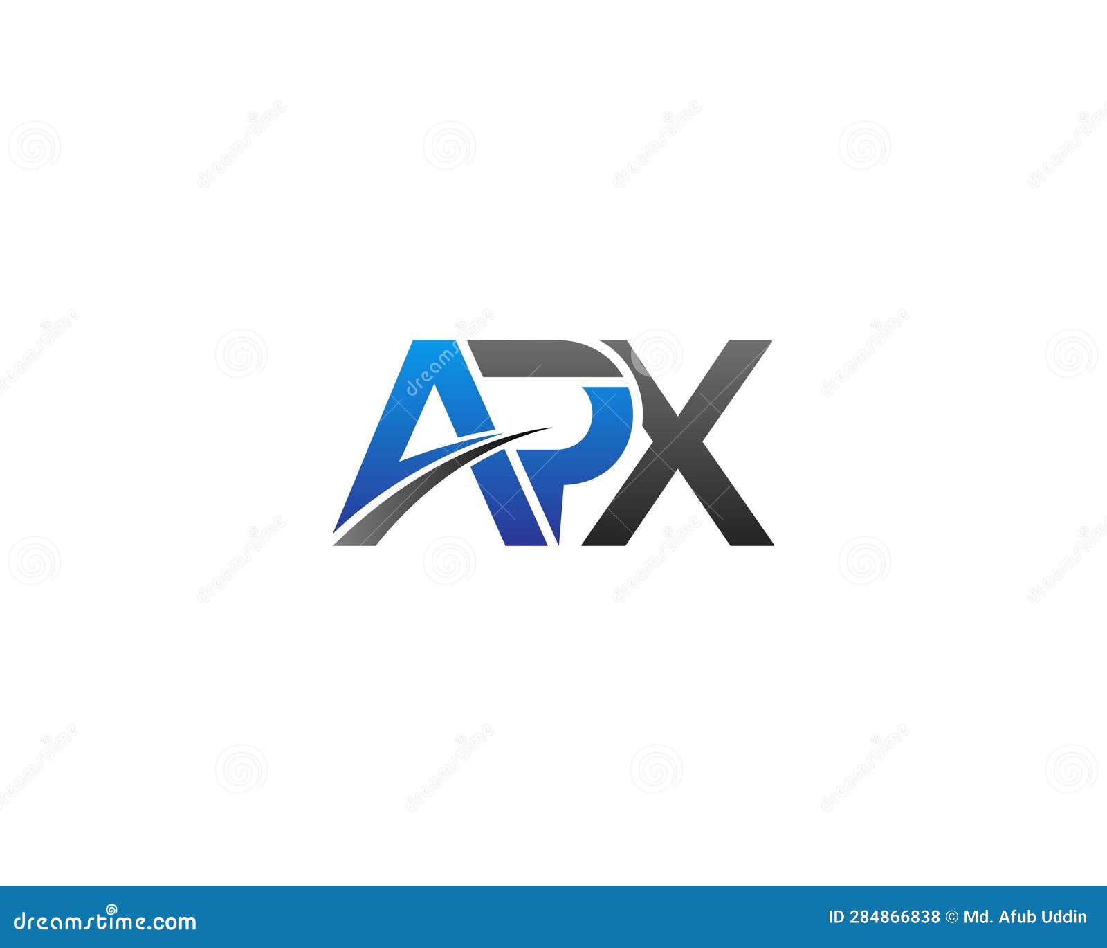 Creative APX Letter Initial Logo Design. Stock Vector - Illustration of ...