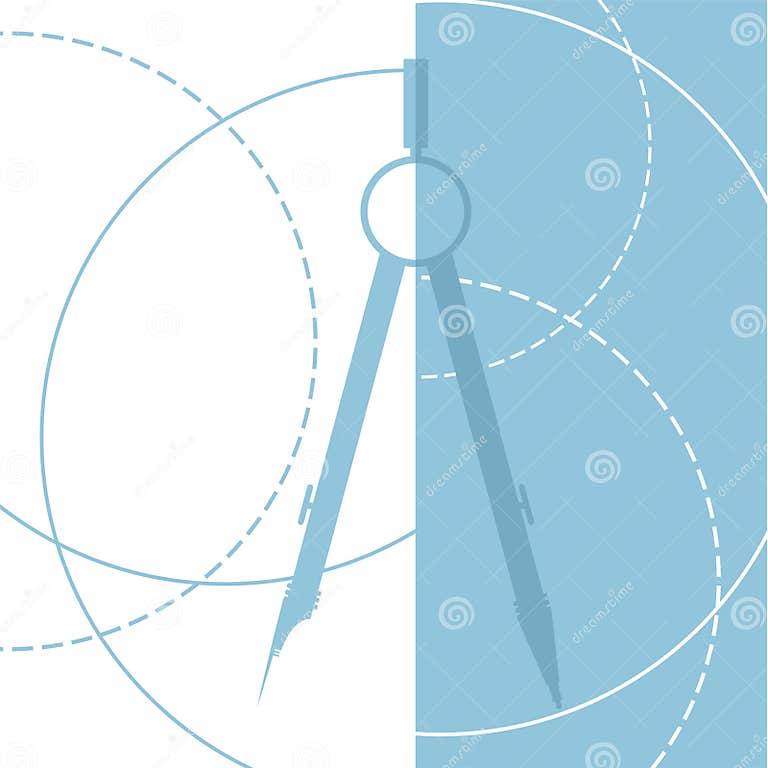 Creative Architect Compass Illustration Stock Vector - Illustration of ...