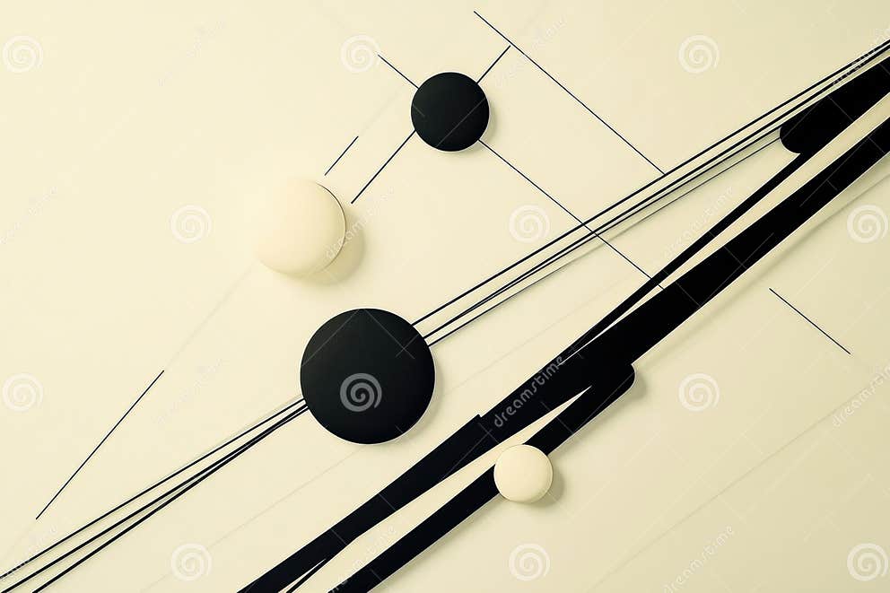 A Creative Arrangement of Black Diagonal Lines Crosses a Light Backdrop ...