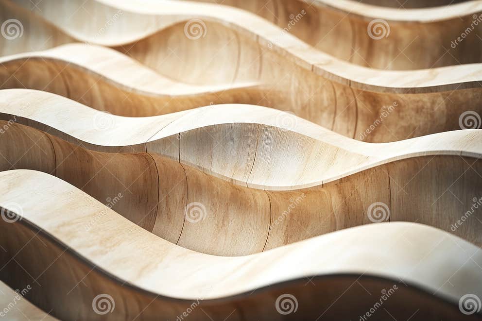 Wave Pattern Cladding Boards Stock Illustration - Illustration of ...