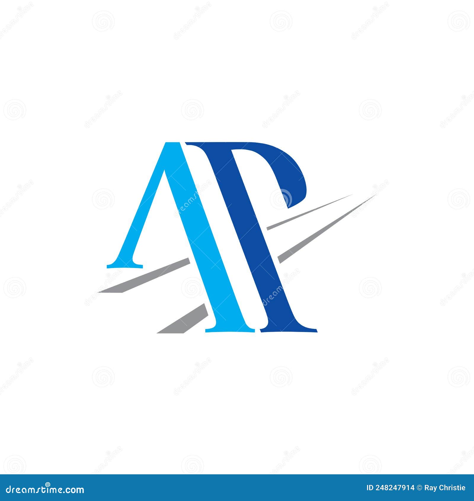 Creative Arrangement of Letter AP Logo Stock Vector - Illustration of ...