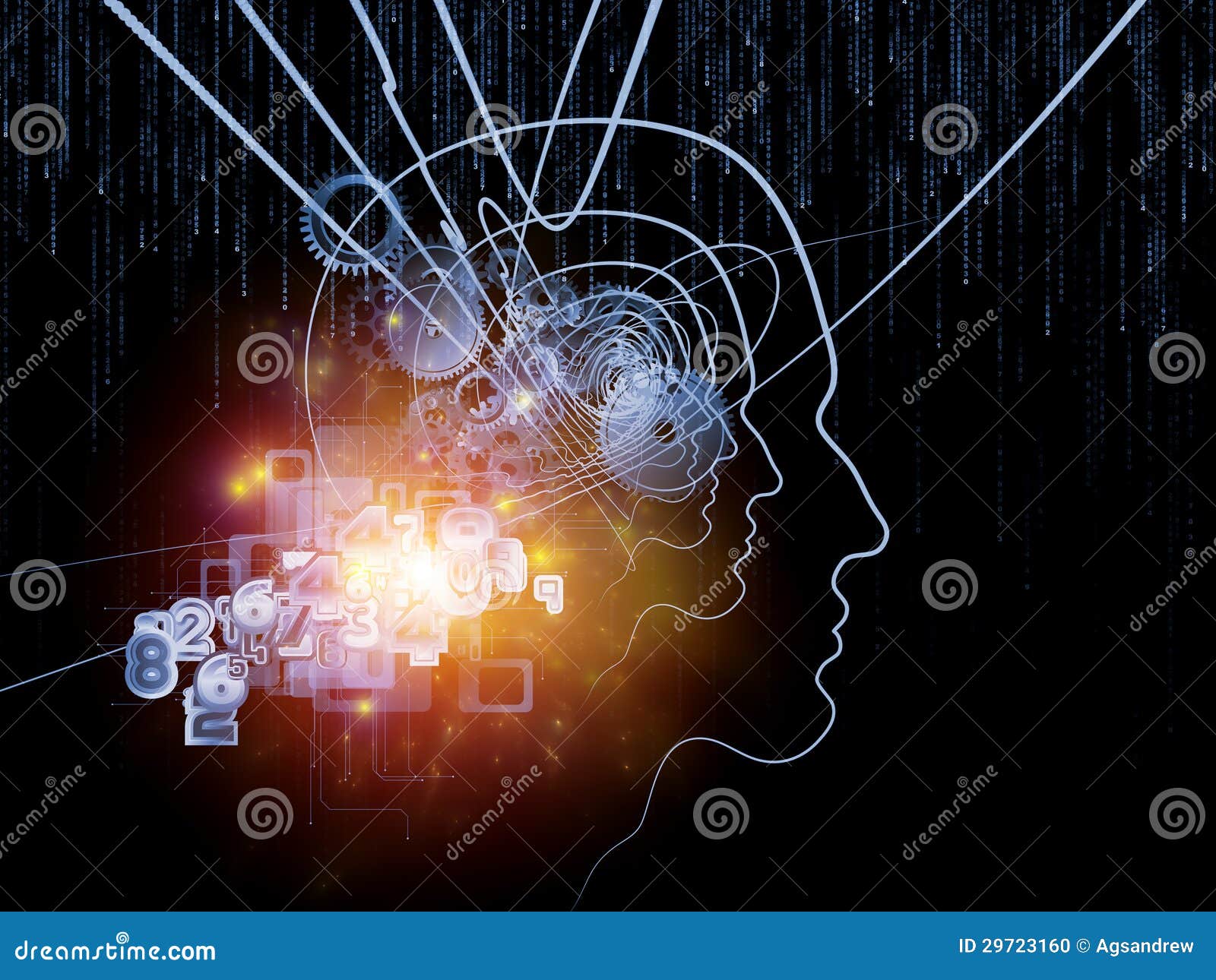 Vision of Technology stock illustration. Illustration of outline - 29723160