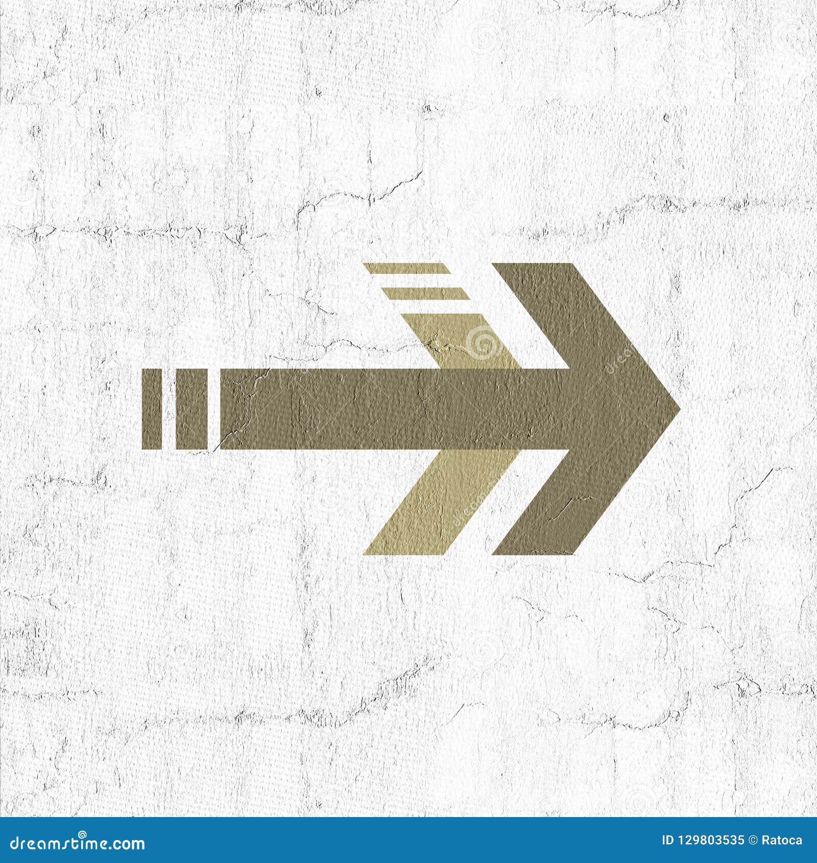 Creative arrow stock illustration. Illustration of direction - 129803535