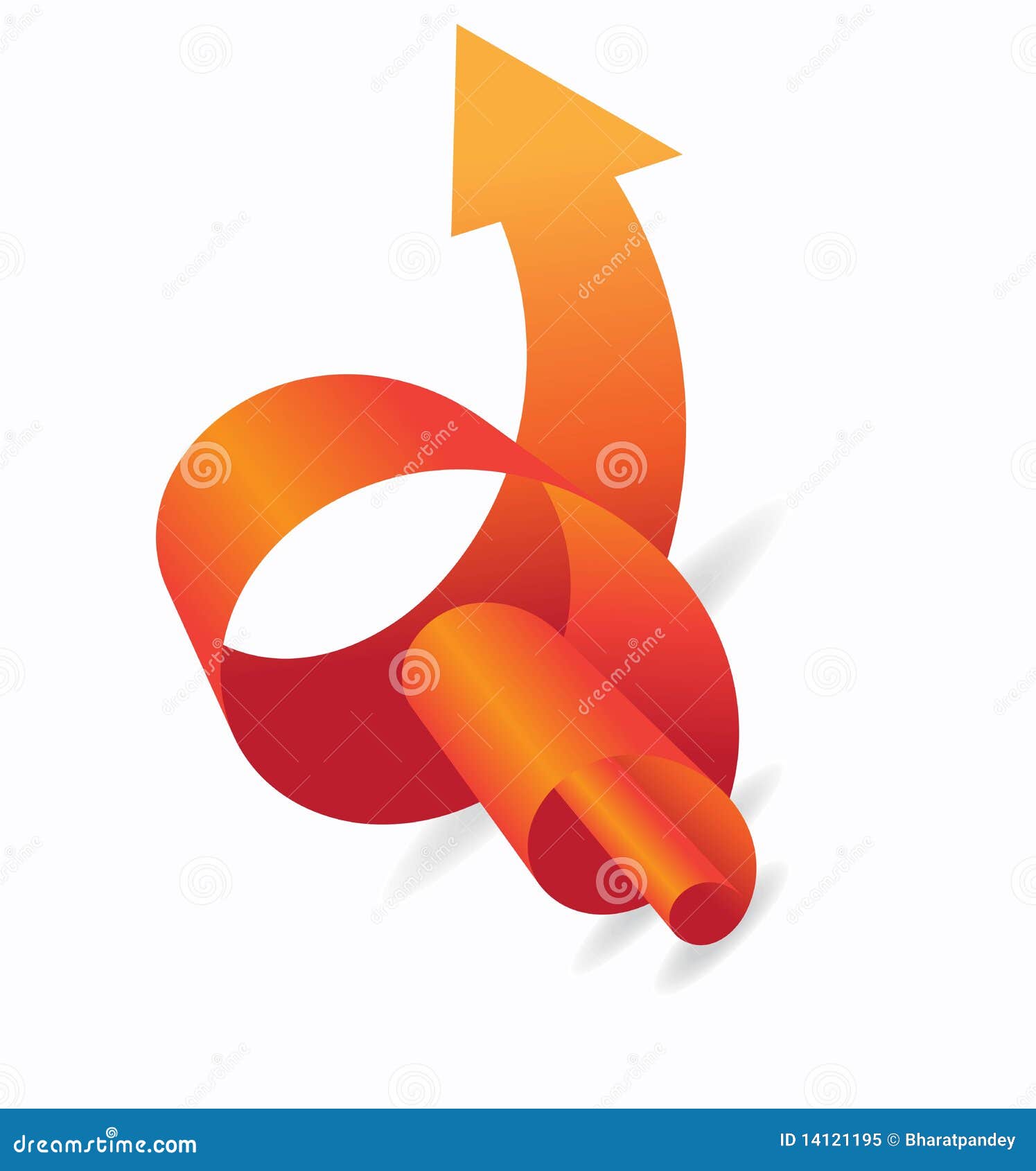 Creative arrow design stock vector. Illustration of single - 14121195