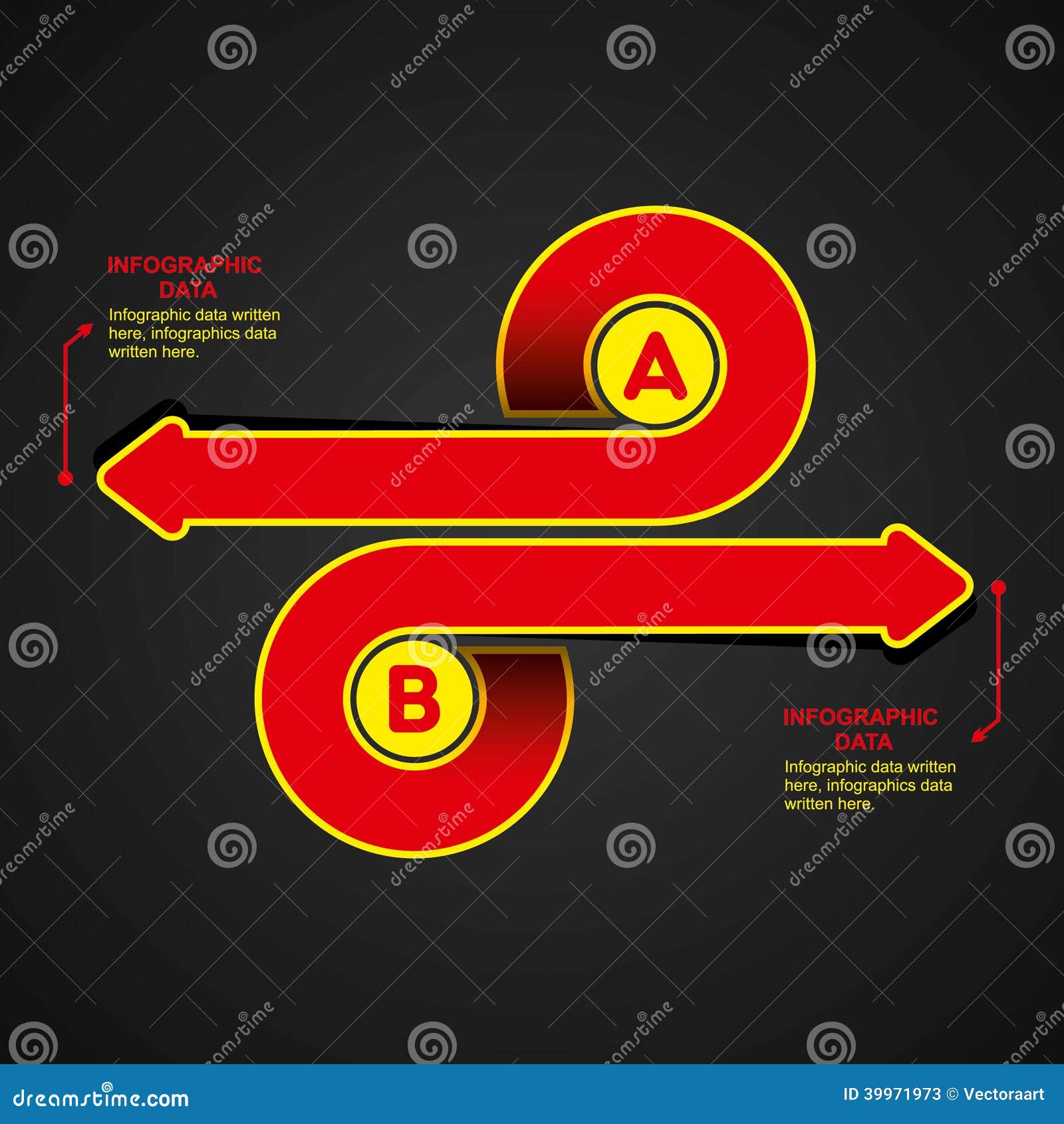 Creative Arrow Info-graphics Design Stock Vector - Illustration of ...