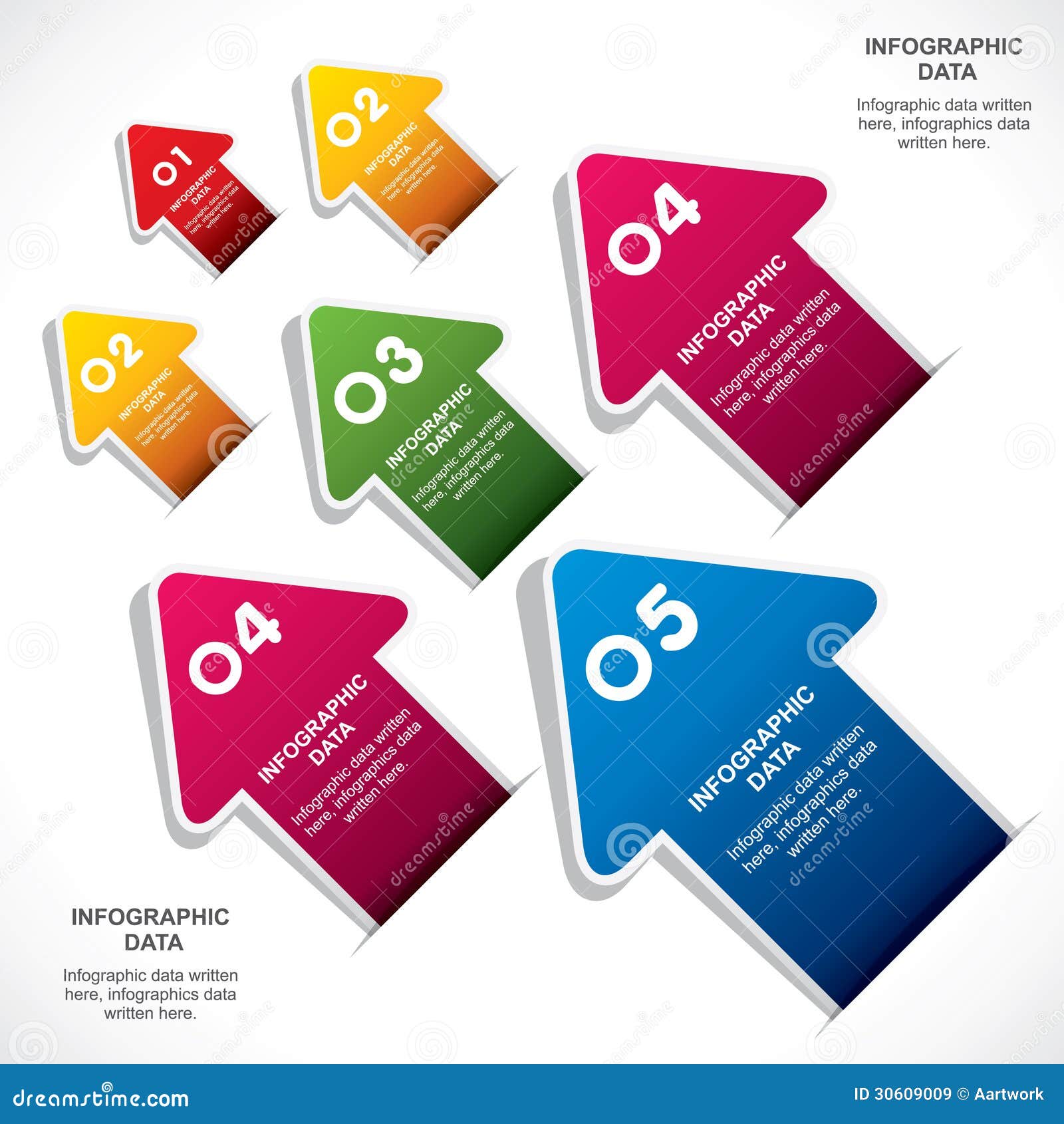 Creative Arrow Infographic Design Stock Vector - Illustration of ...