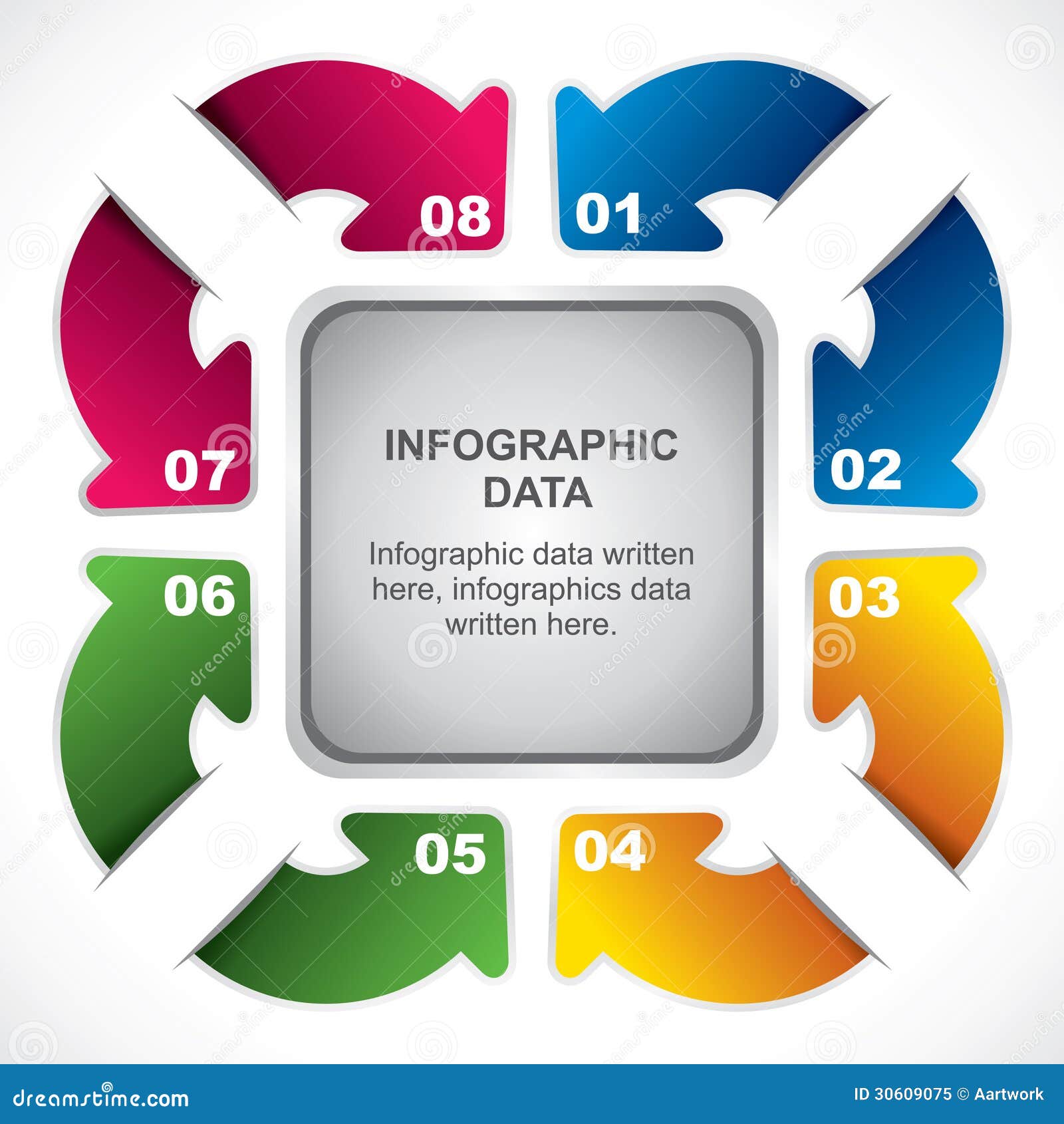 Creative Arrow Infographic Design Stock Vector - Illustration of ...