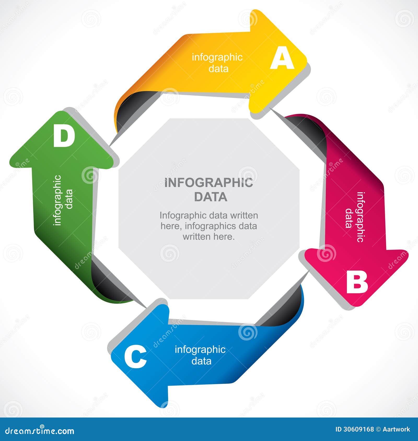 Creative Arrow Infographic Design Stock Vector - Illustration of blue ...