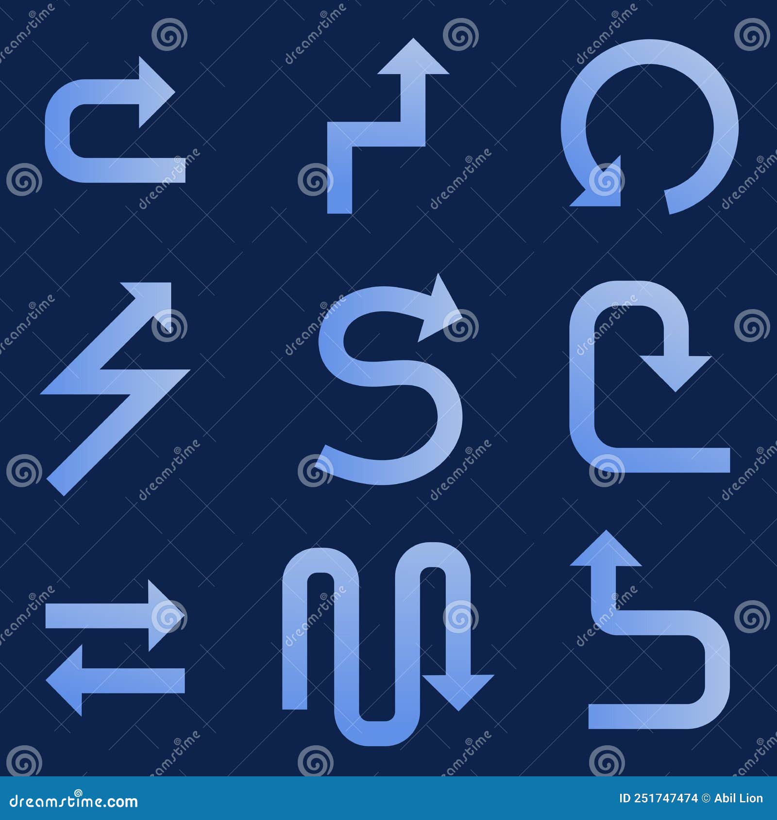 Creative Arrow Set Design Vector Illustration Stock Vector ...