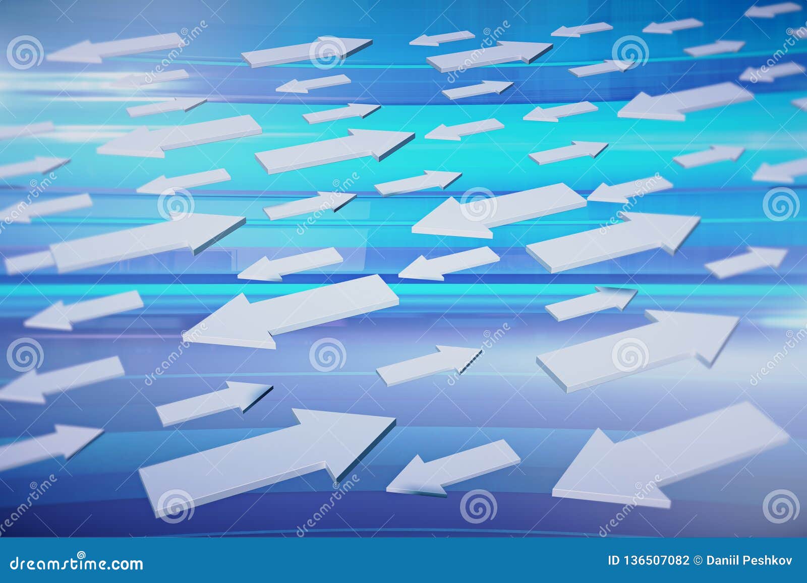 Creative arrows background stock illustration. Illustration of decision ...