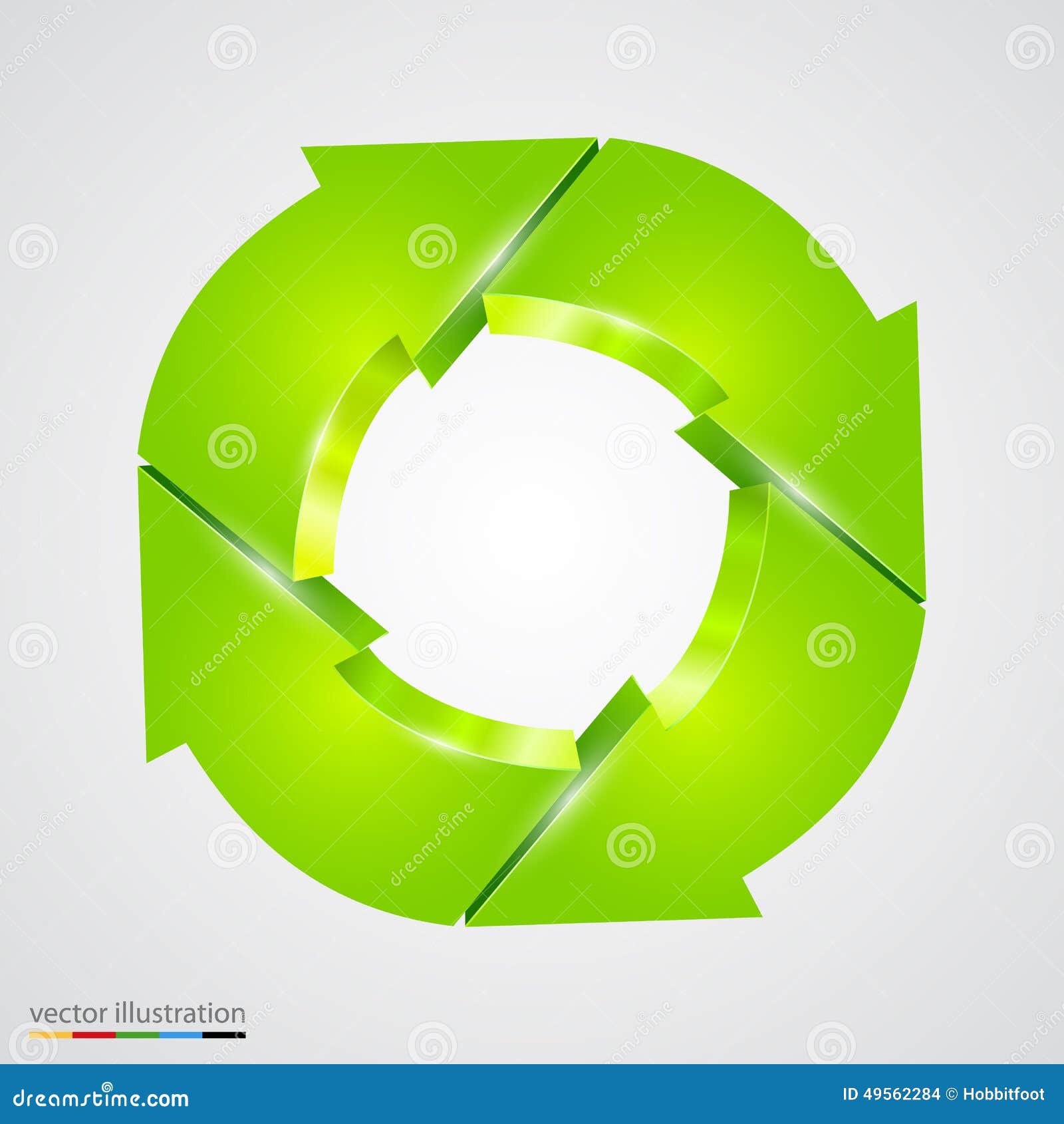 Creative Arrows Circle. Recycle Sign Stock Vector - Illustration of ...
