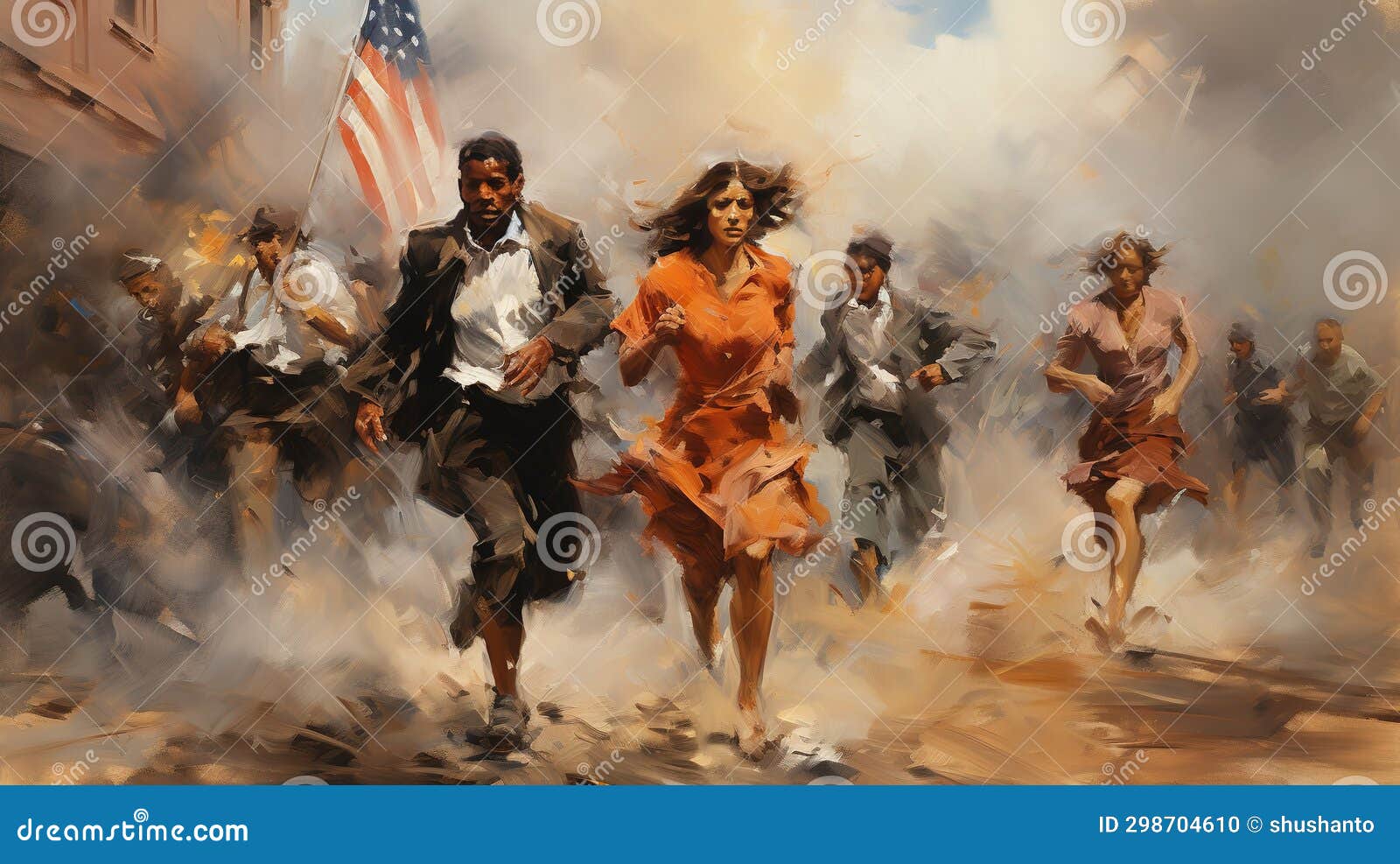 Creative Art of Character Manipulation Stock Illustration ...