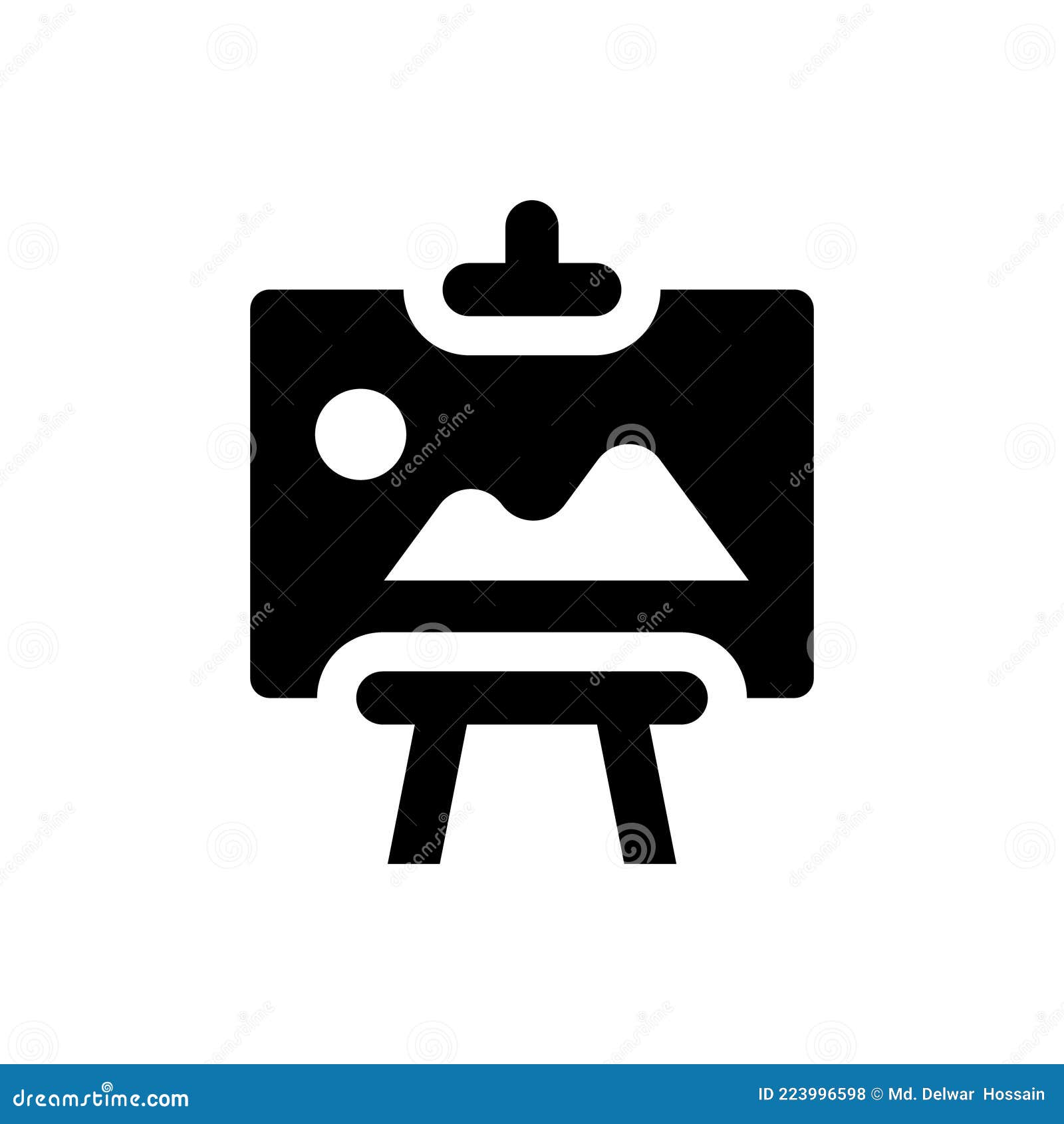 Creative art icon stock vector. Illustration of paint - 223996598