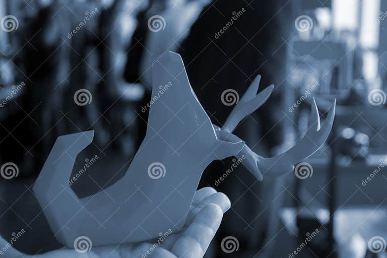 Creative Art Model Printed 3D Printer. Different Objects Created 3D ...