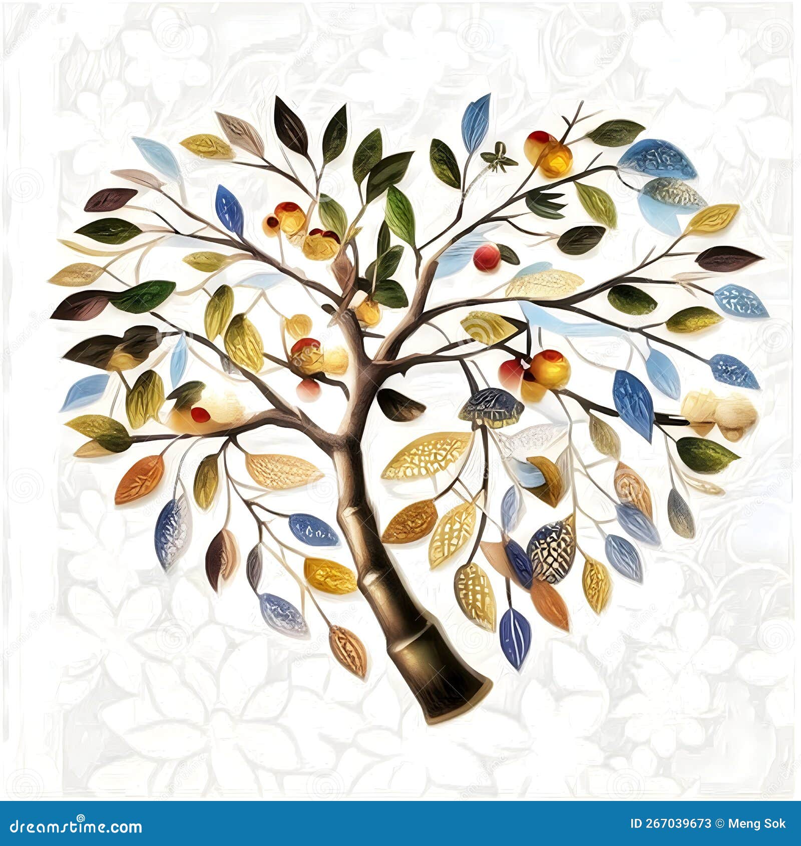 Creative Art, Tree Design, Heart Shape. Beautiful Heart-shaped Tree ...