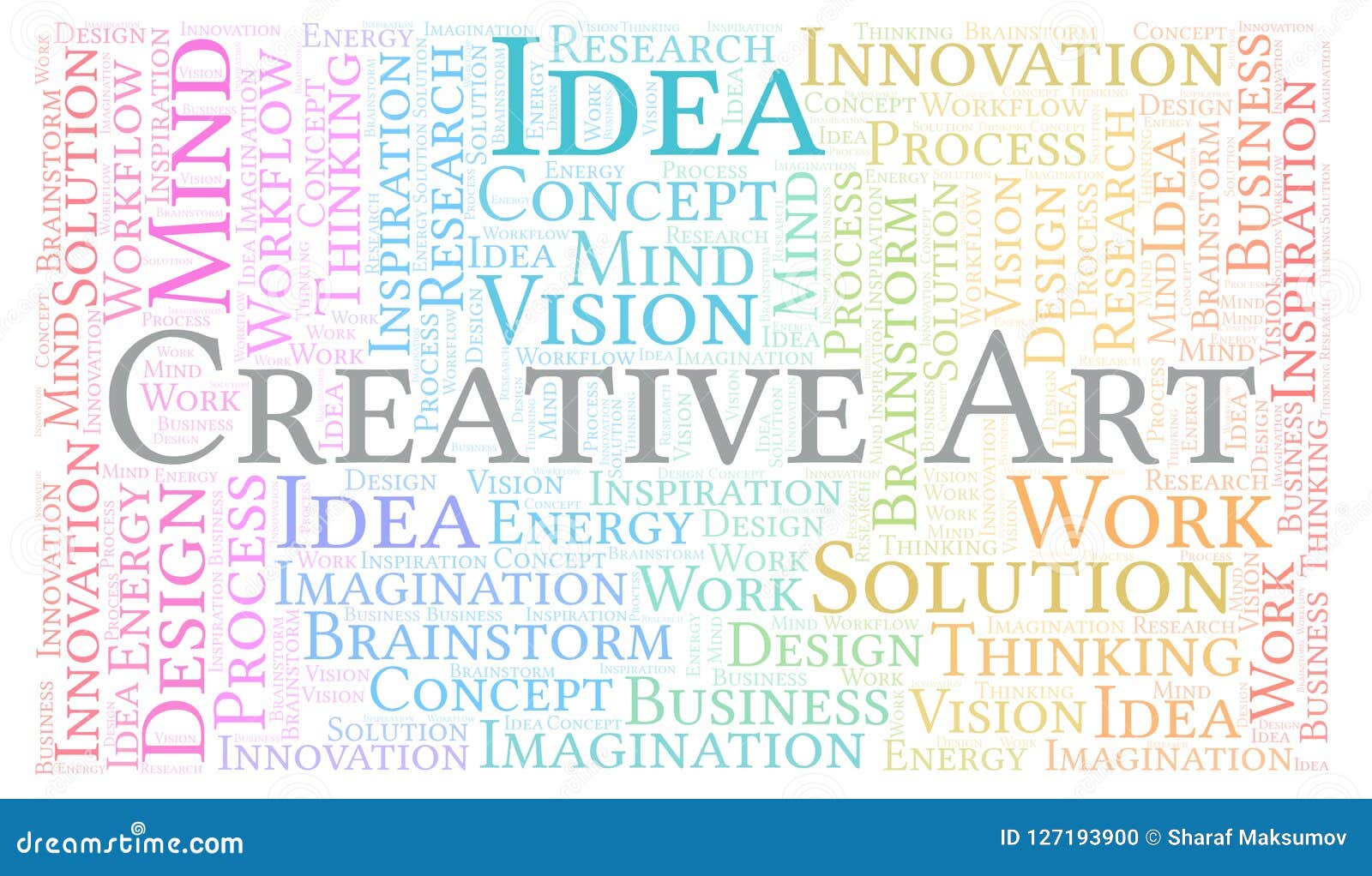 Creative Art Word Cloud, Made with Text only. Stock Illustration ... Creative Art Word Cloud, Made with Text only. Stock Illustration ...
