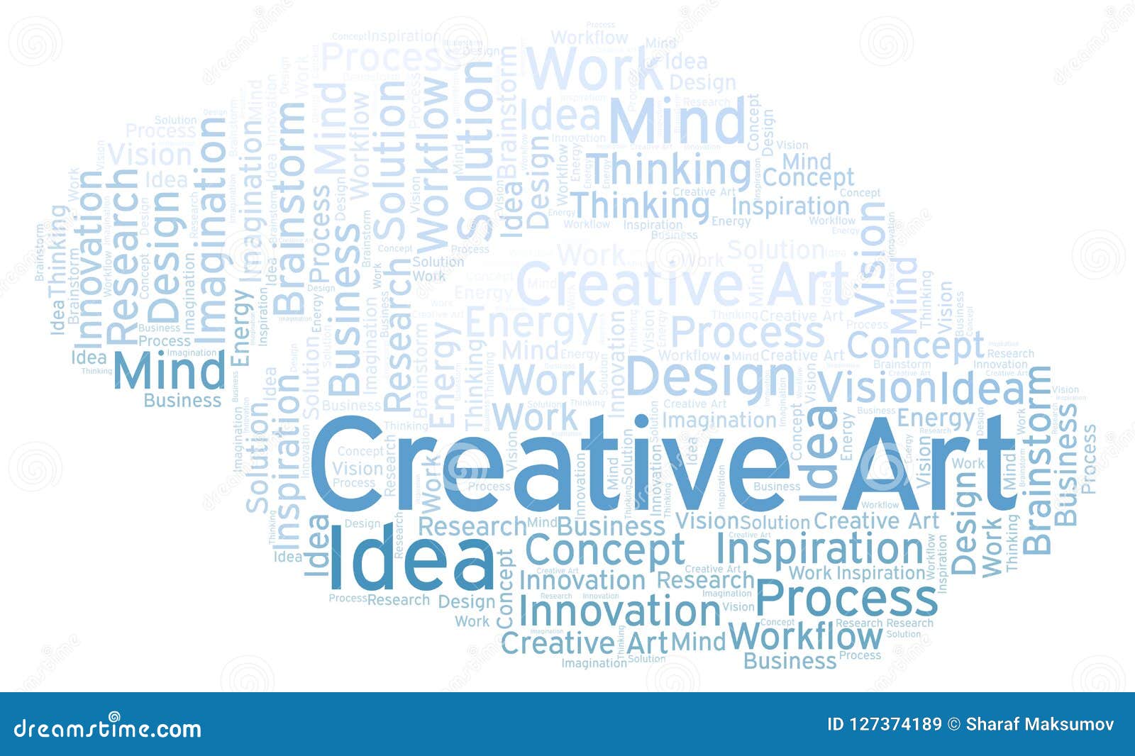 Creative Art Word Cloud, Made with Text only. Stock Illustration ... Creative Art Word Cloud, Made with Text only. Stock Illustration ...