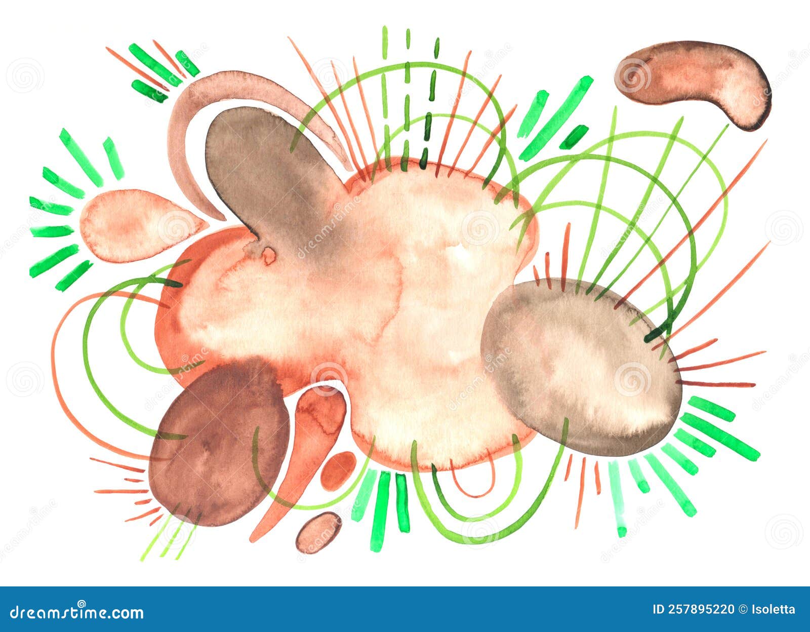 Creative Artistic Doodle Background. Hand Painted Illustration Stock ...