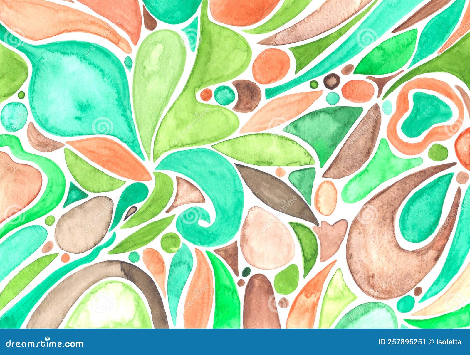 Creative Artistic Doodle Background. Hand Painted Illustration Stock ...