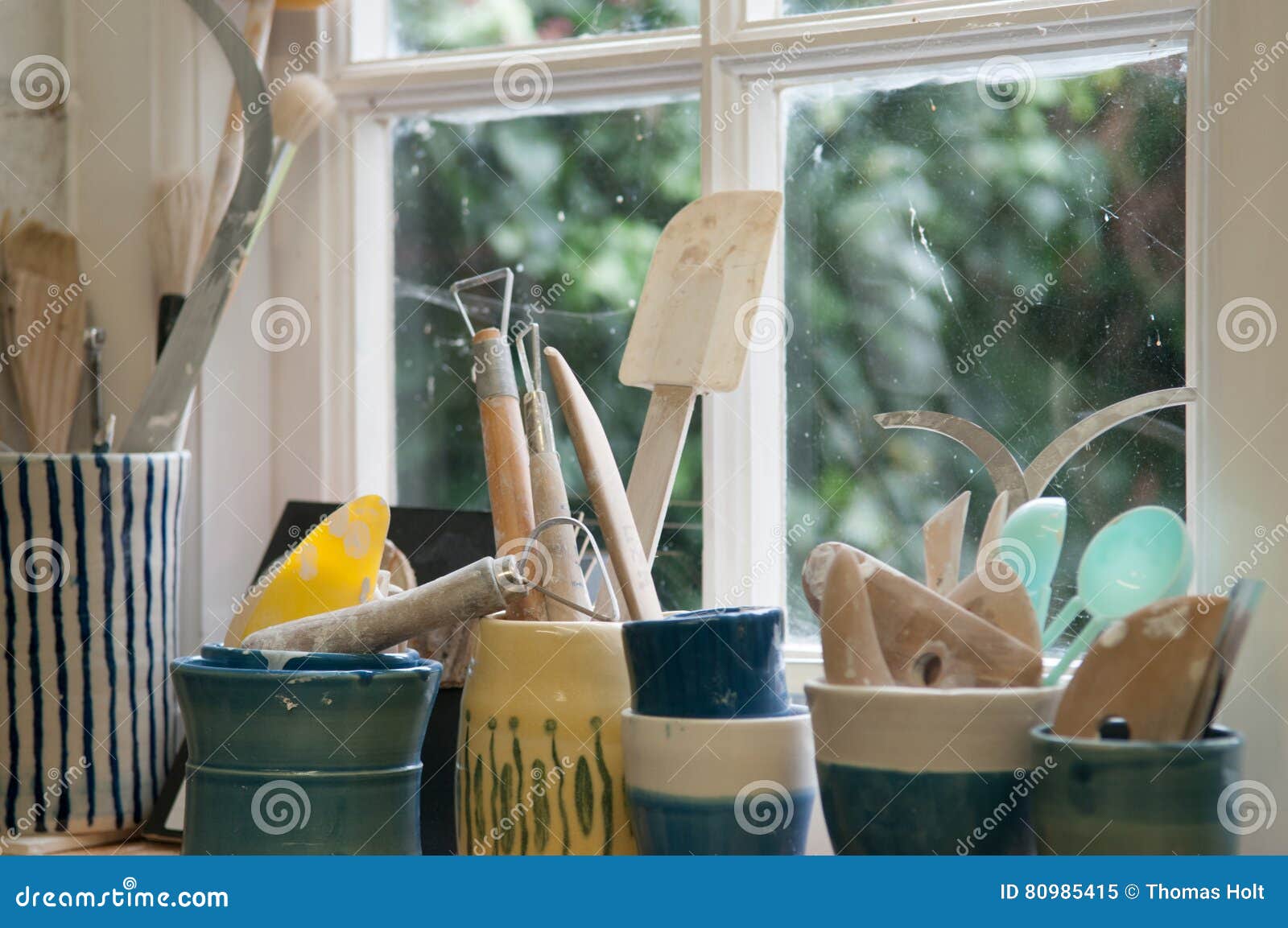 Creative Artists Tools in the Workshop Stock Image - Image of tool ...