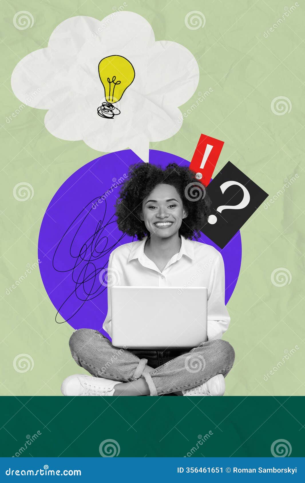 Creative Artwork 3D Collage Sketch of Mind Cloud Creative Challenge ...