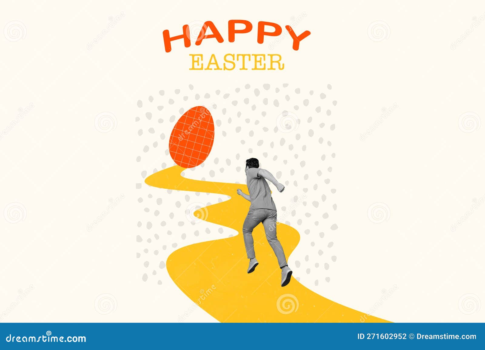 Creative Artwork Pop Collage Template of Persistent Young Guy Play ...