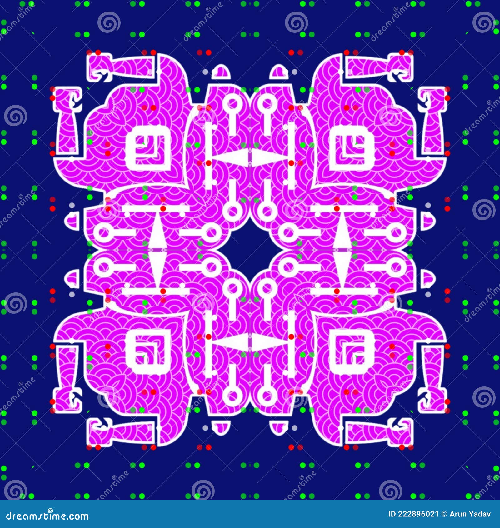 Creative Artwork Abstract Robotics Type Vector and Illustration. Stock ...