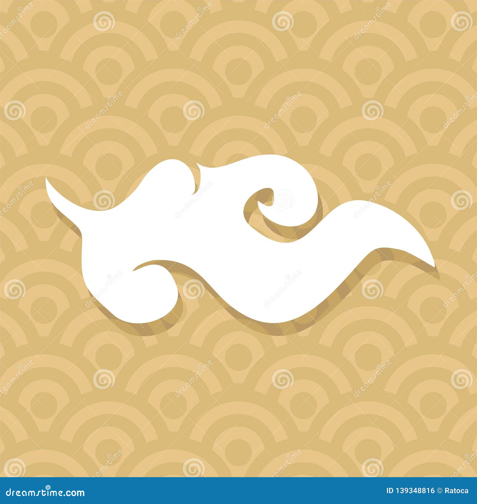 Creative asian clouds stock vector. Illustration of decorative - 139348816
