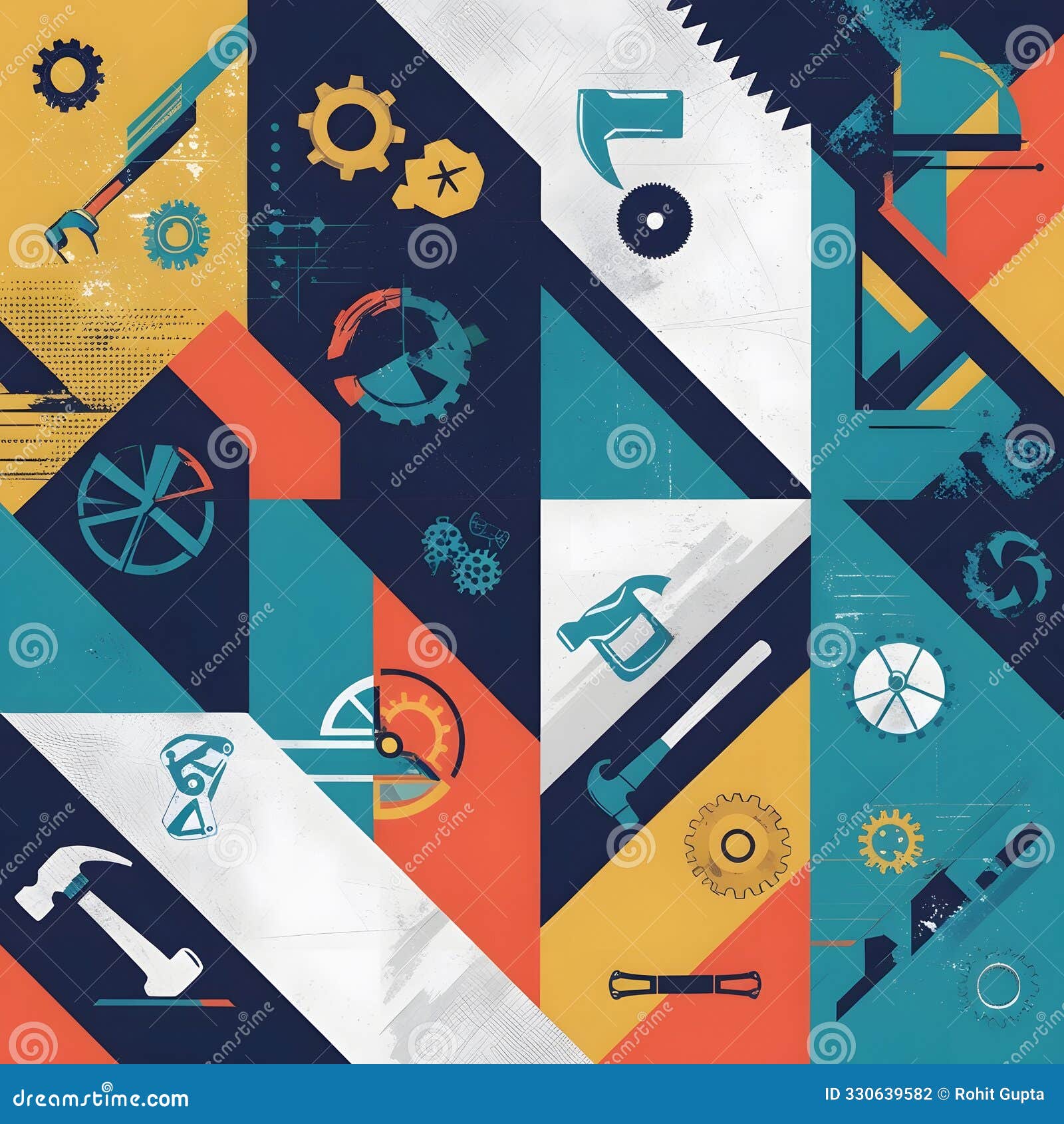 Industrial Gear and Tools Background Wallpapers Stock Illustration ...