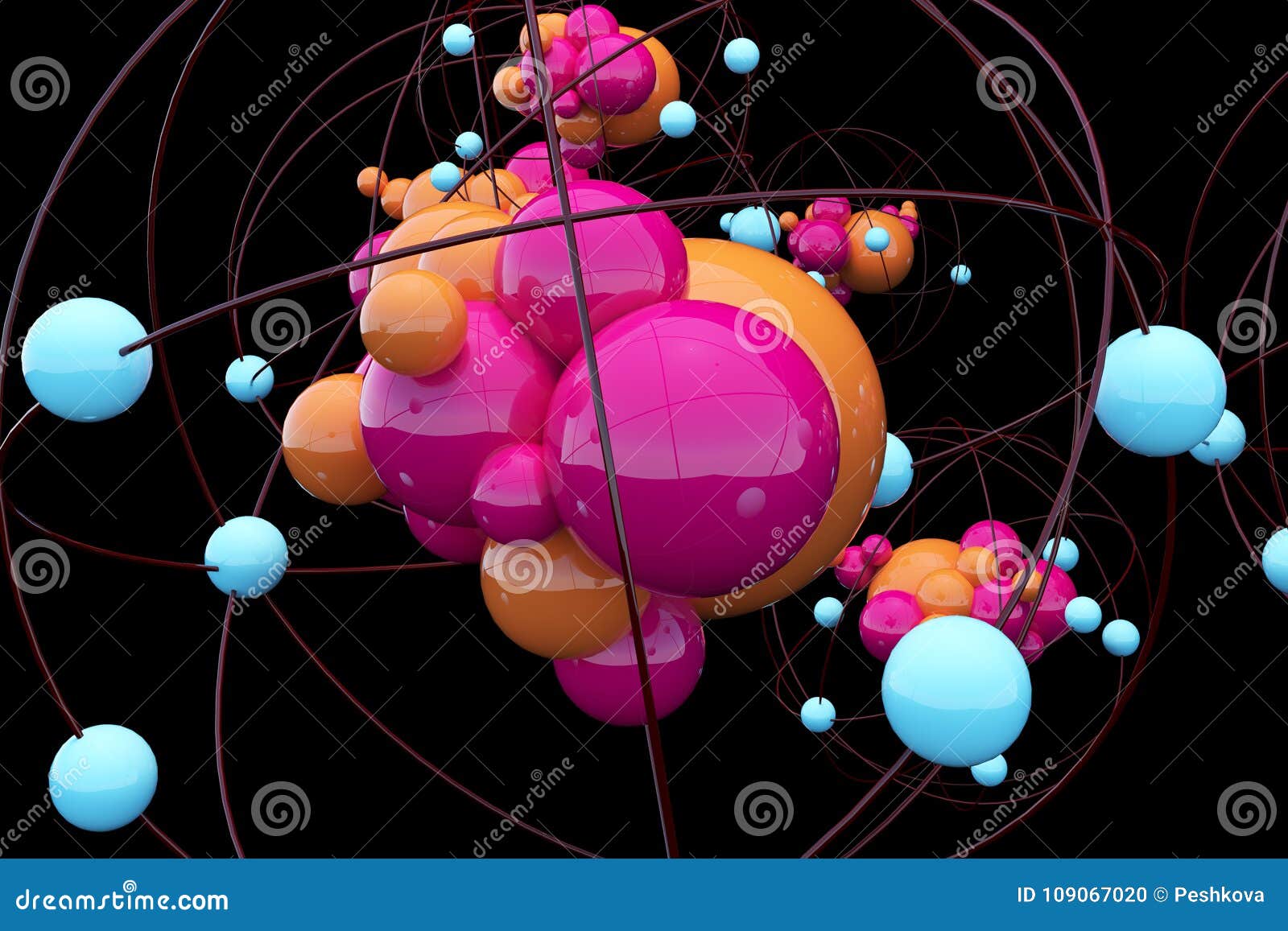 Atom Background. Vector Illustration | CartoonDealer.com #28790238