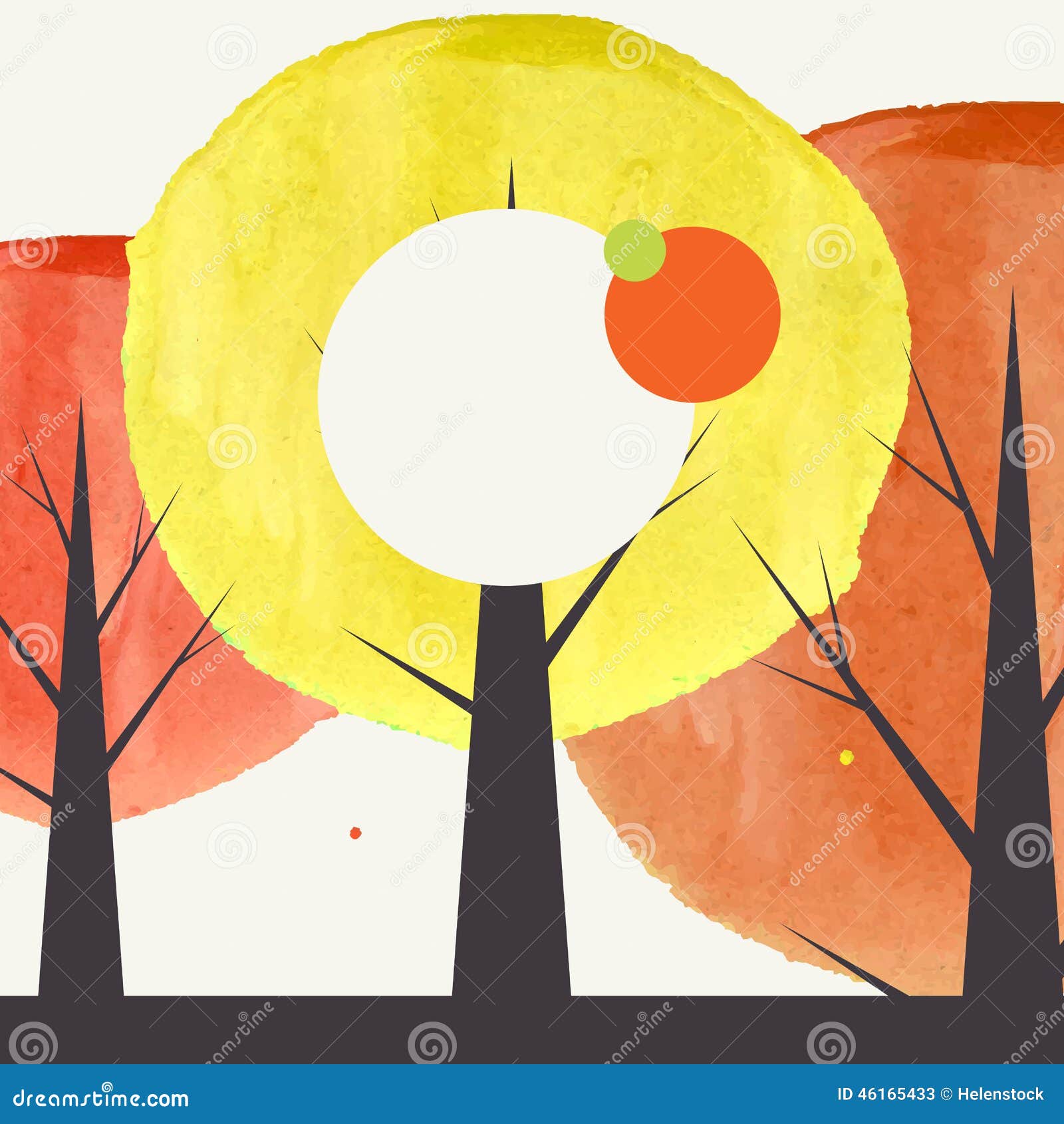 Creative Autumn Background stock vector. Illustration of autumn - 46165433