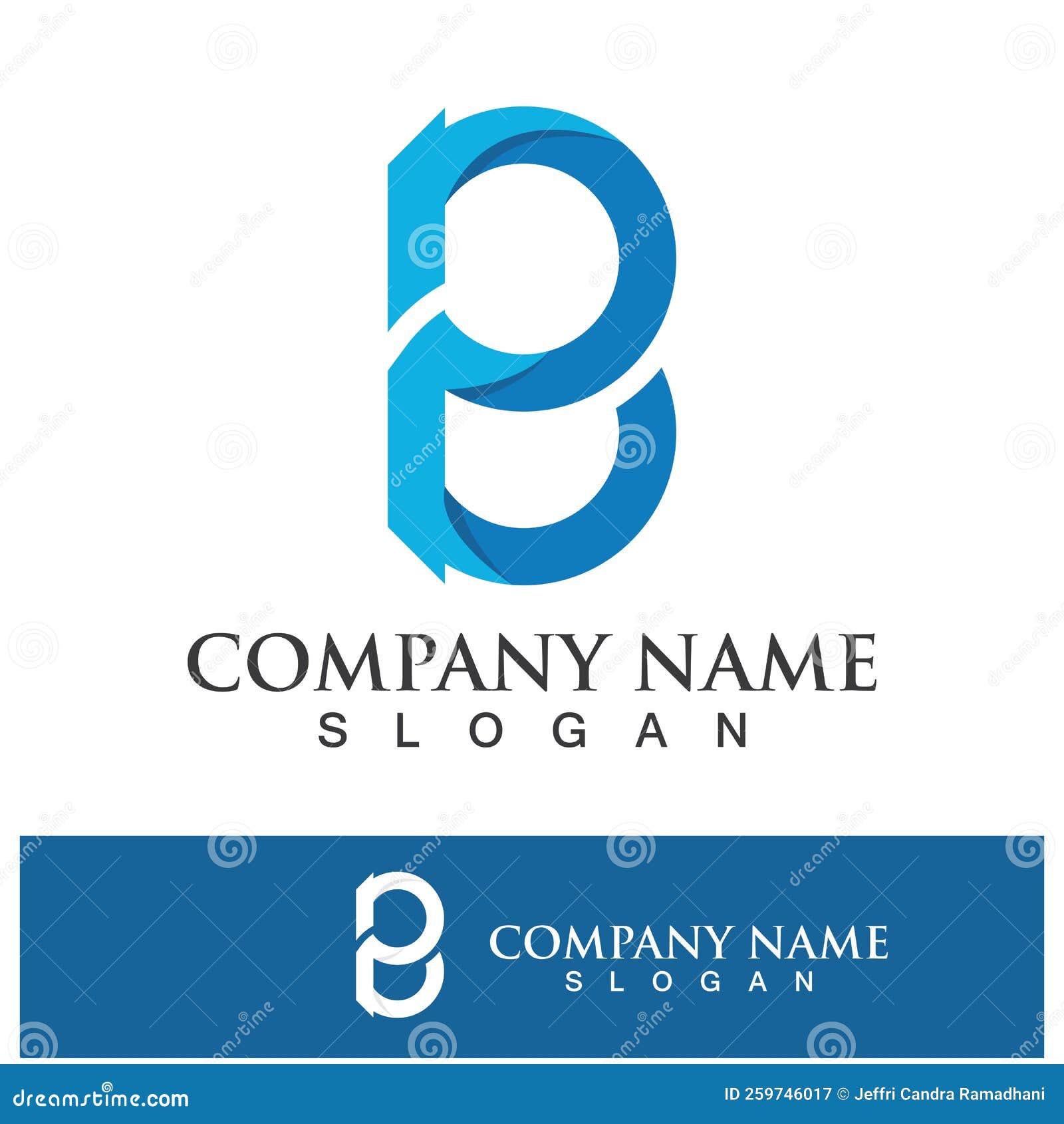 Creative B Letter Logo Design Stock Vector - Illustration of letter ...
