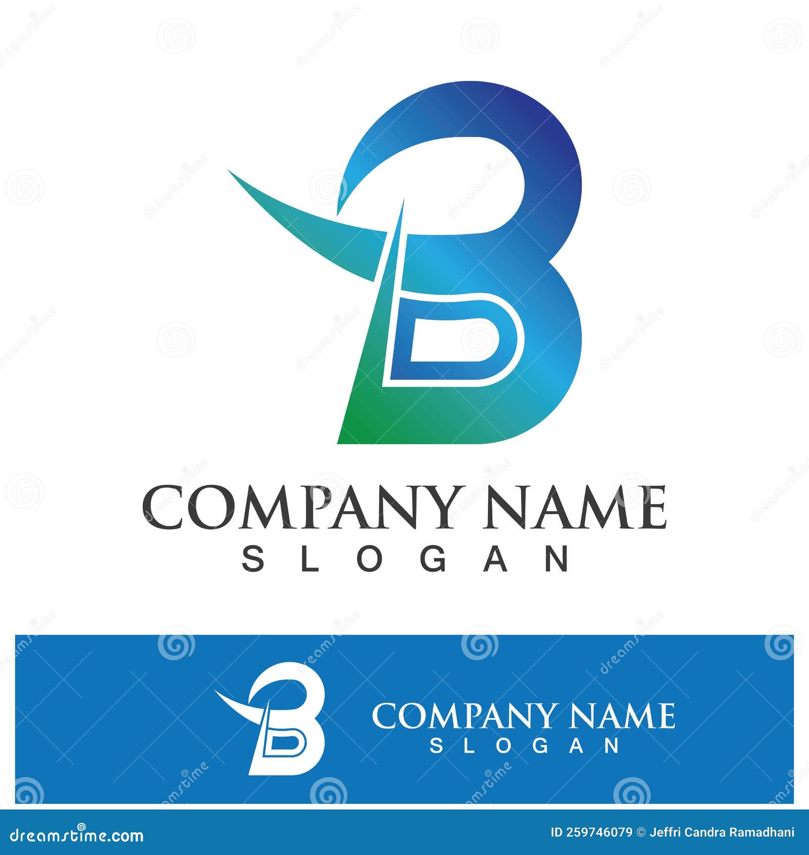 Creative B Letter Logo Design Stock Vector - Illustration of shape ...