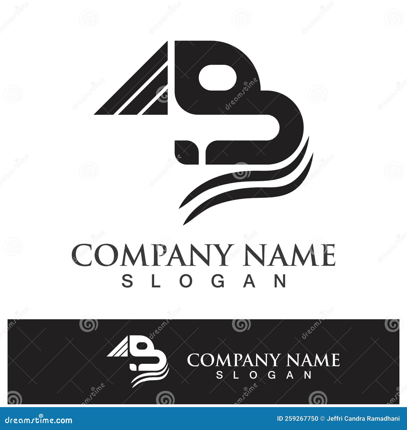 Creative B Letter Logo Design Stock Vector - Illustration of abstract ...