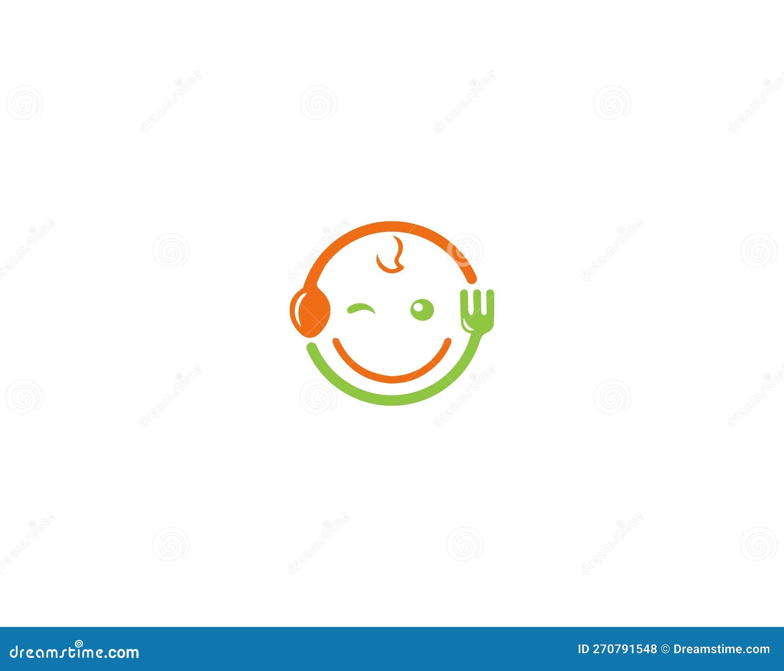 Creative Baby Food Logo Concept Design Stock Vector - Illustration of ...