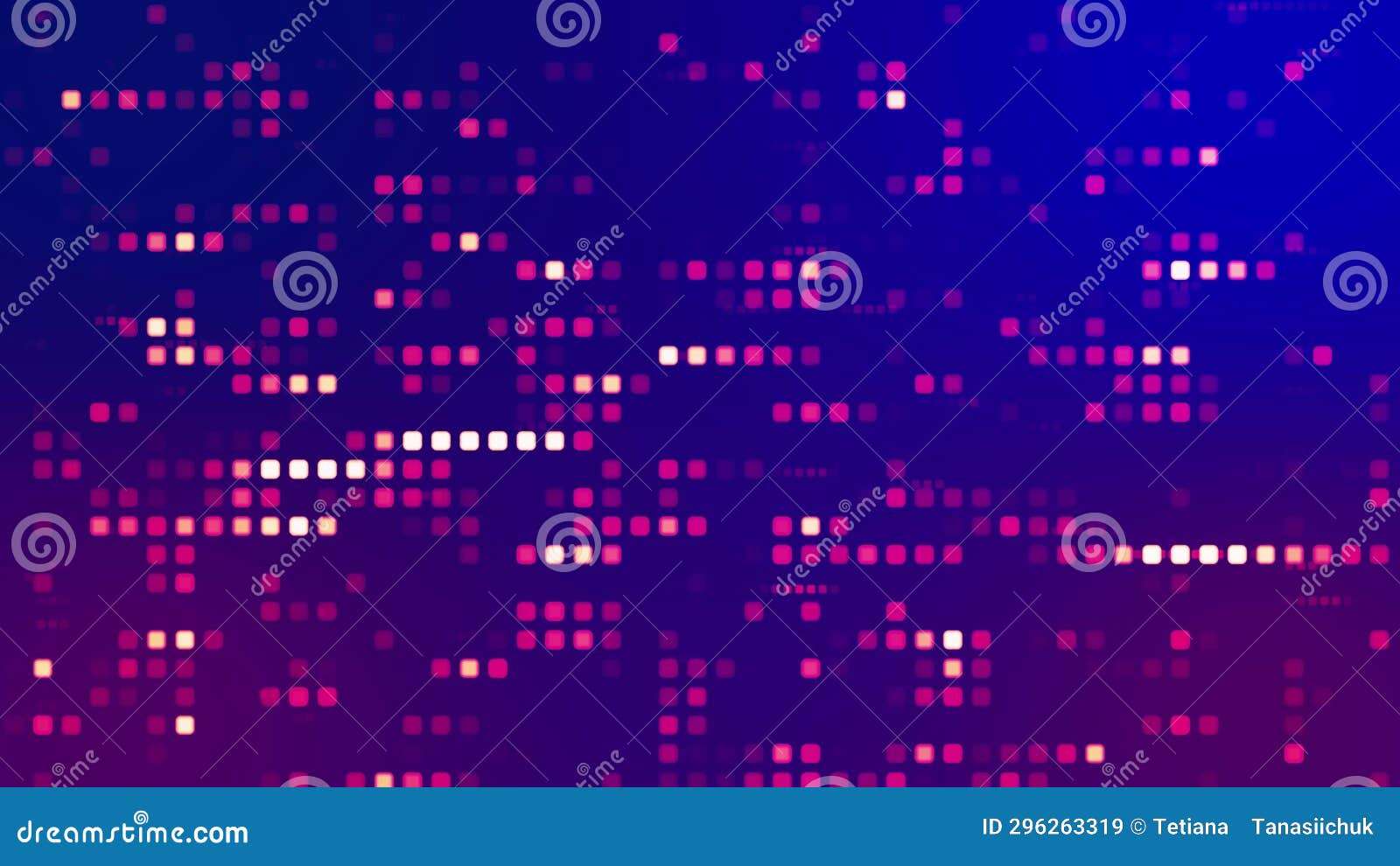 Creative Background Animation Made from Squares. Technological Animated ...