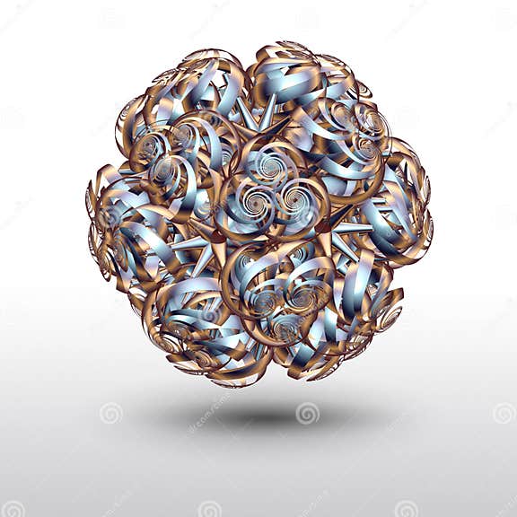 Creative Background with 3D Rendered Element Stock Illustration ...