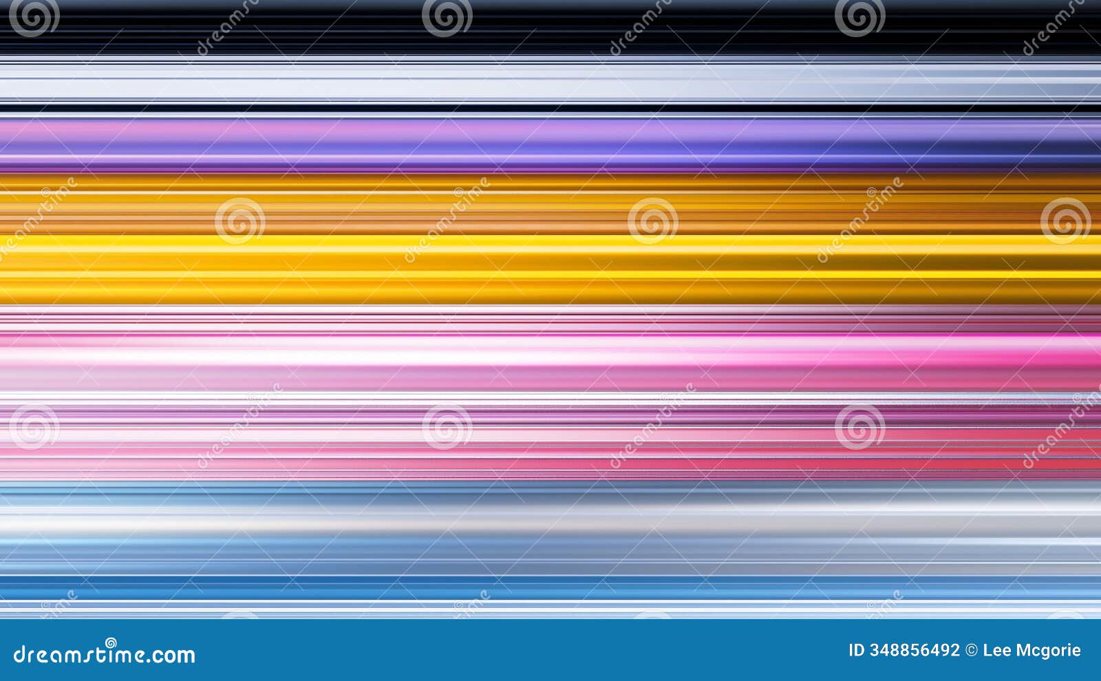 Horizontal Color Stripes with Blurred Gradient Effect Stock ...