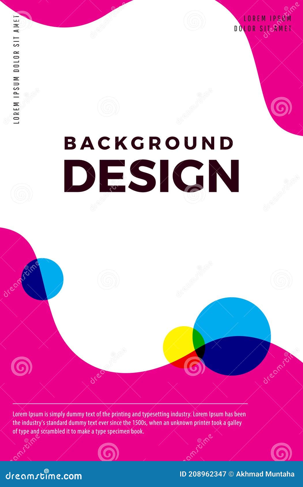 Creative of Background Design Template. Stock Illustration ...