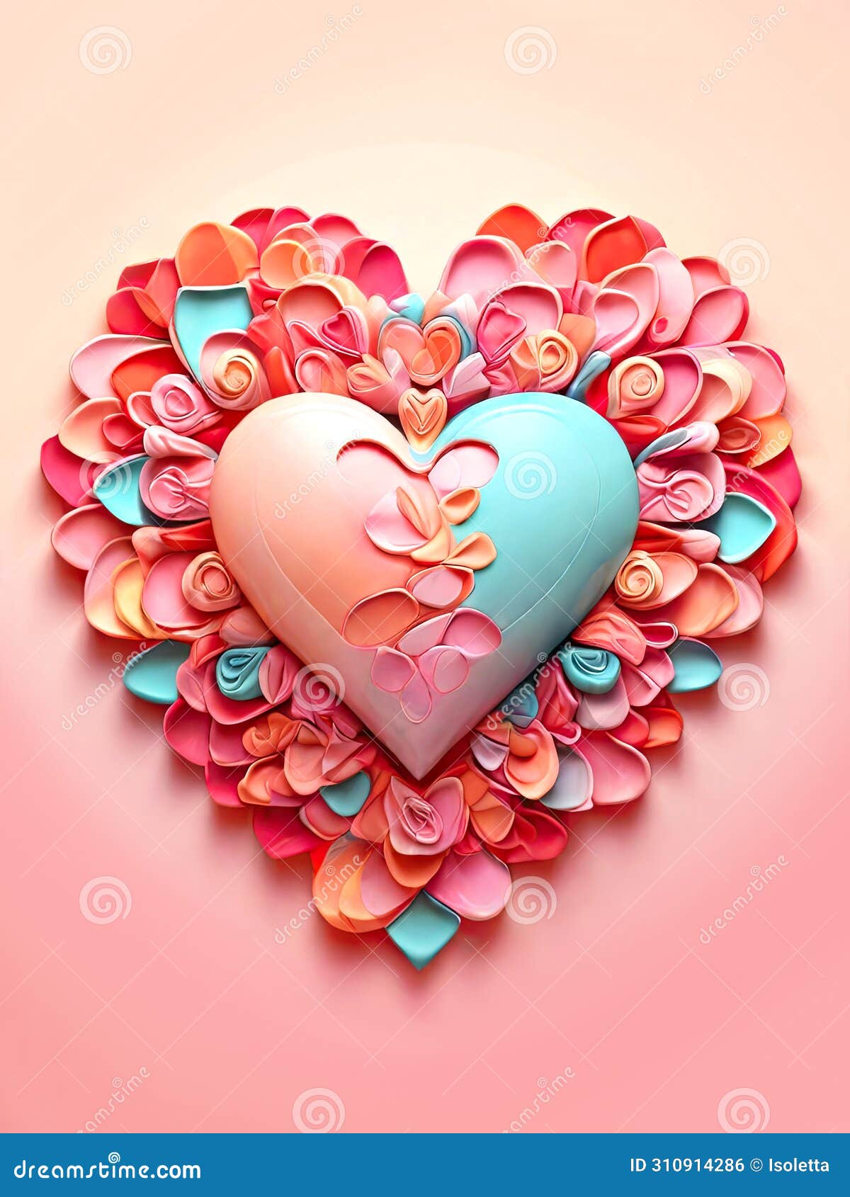 Creative Background with Heart Shape Stock Photo - Image of graphic ...