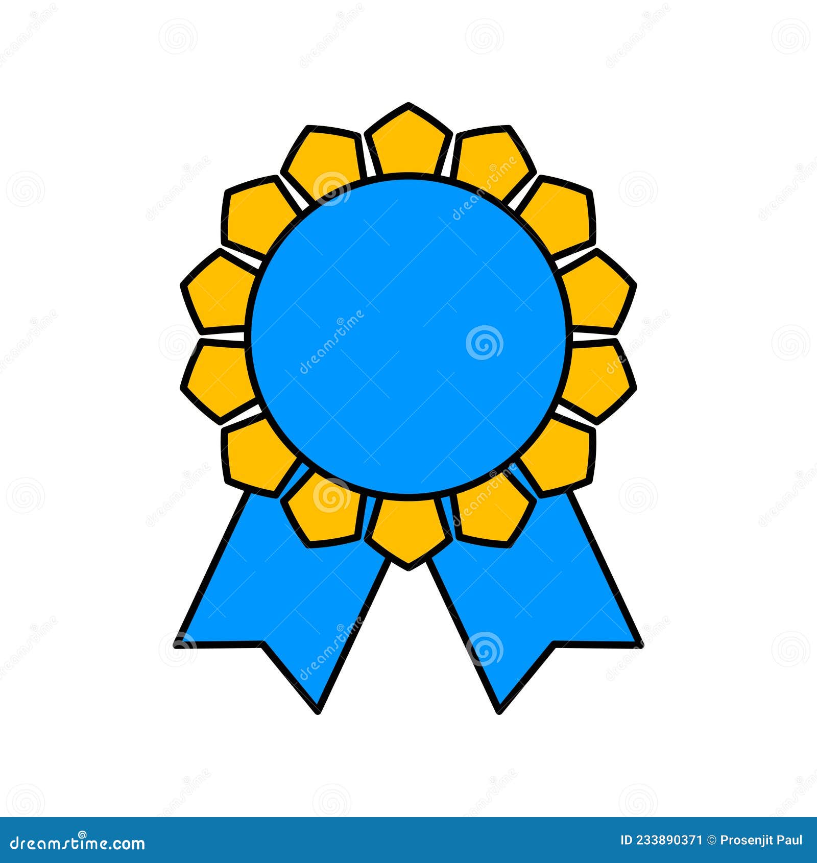 Creative Badge Ribbon Icon Vector Stock Vector - Illustration of ...