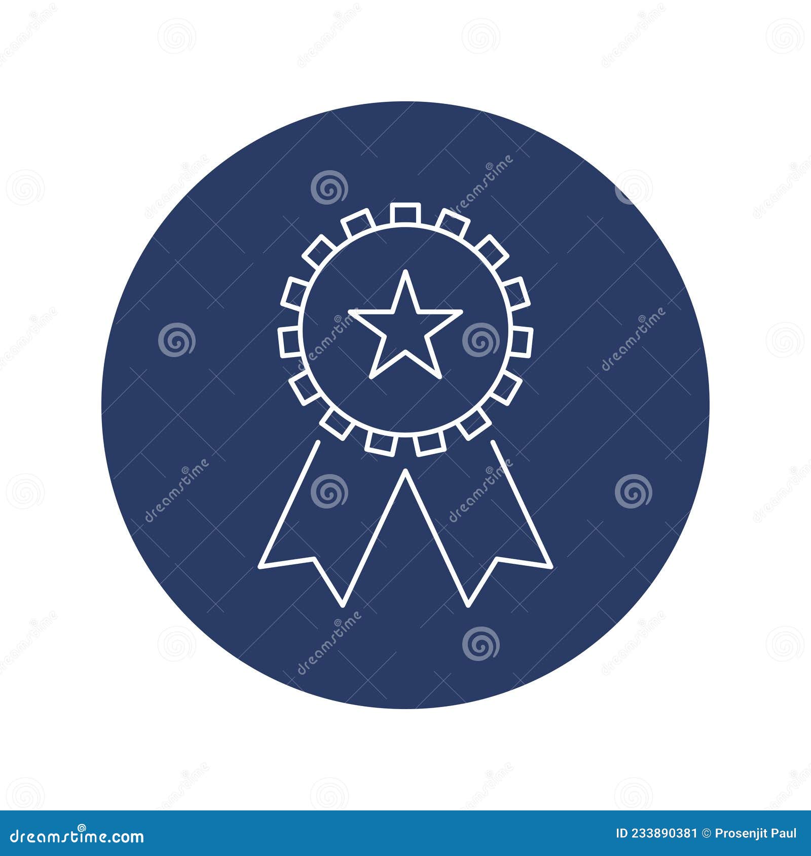 Creative Badge Ribbon Icon Vector Stock Vector - Illustration of ...