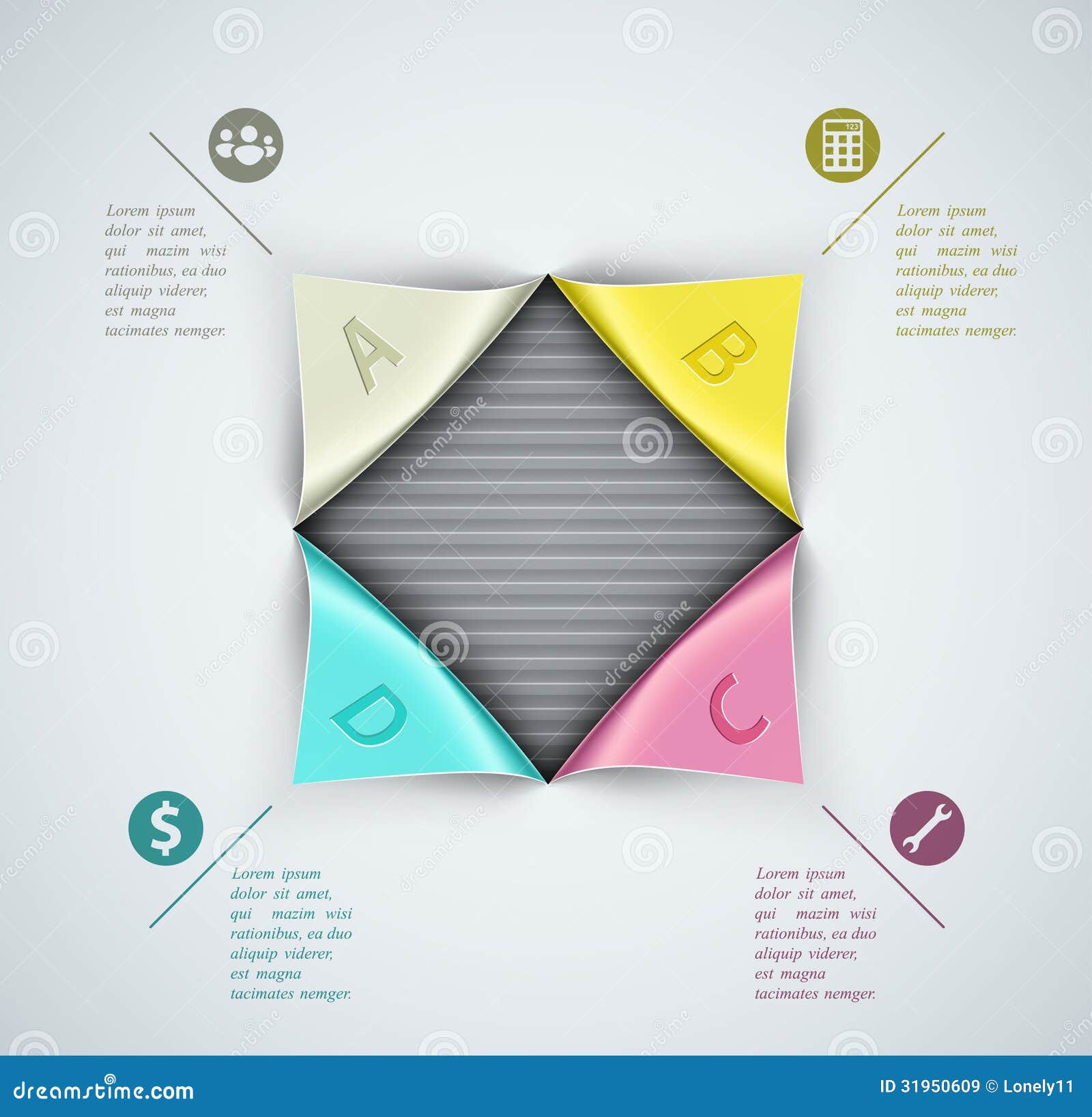 Creative banner stock vector. Illustration of modern - 31950609